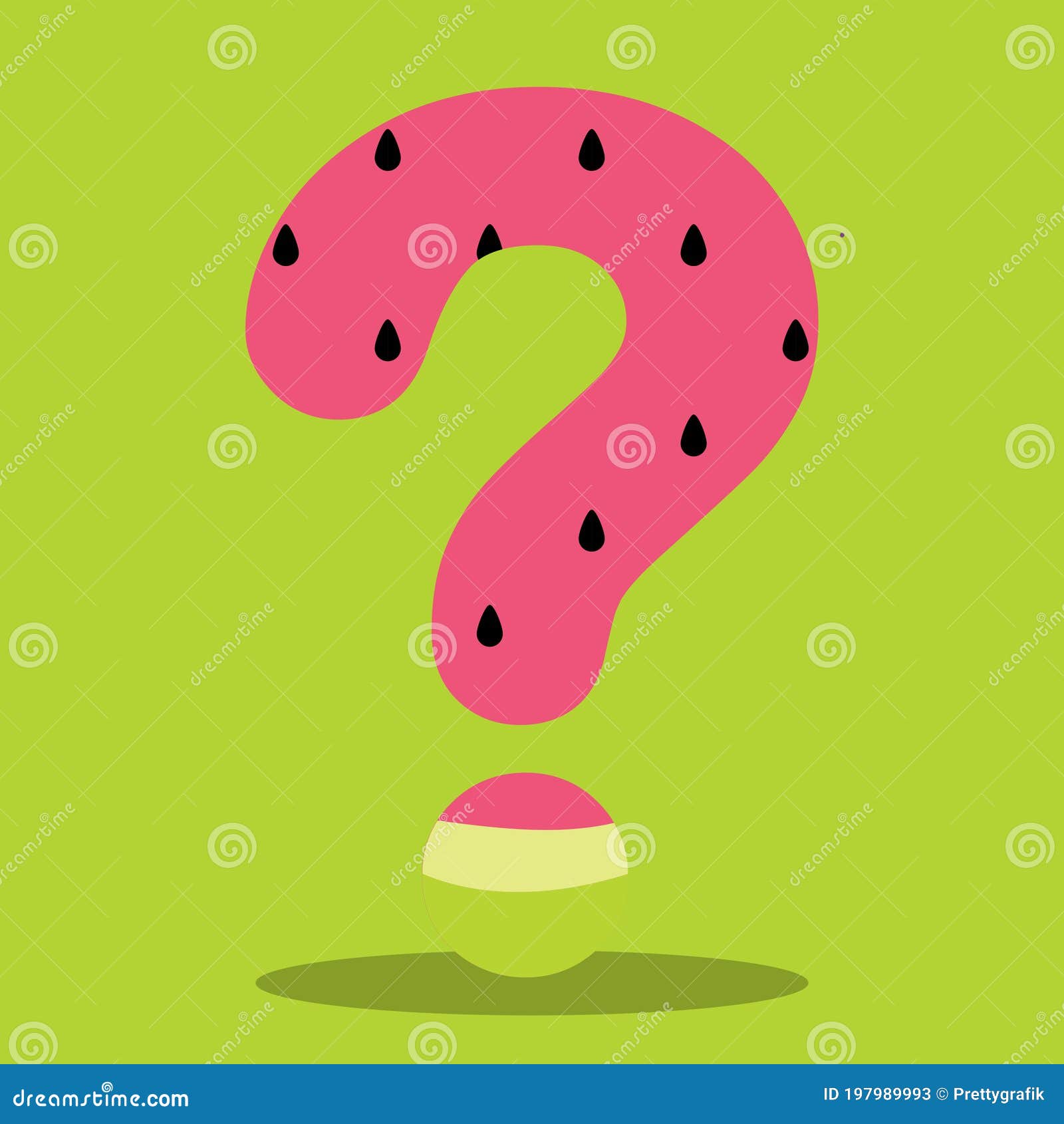 WATERMELON ALPHABET QUESTION MARK 28 Stock Vector - Illustration of ...