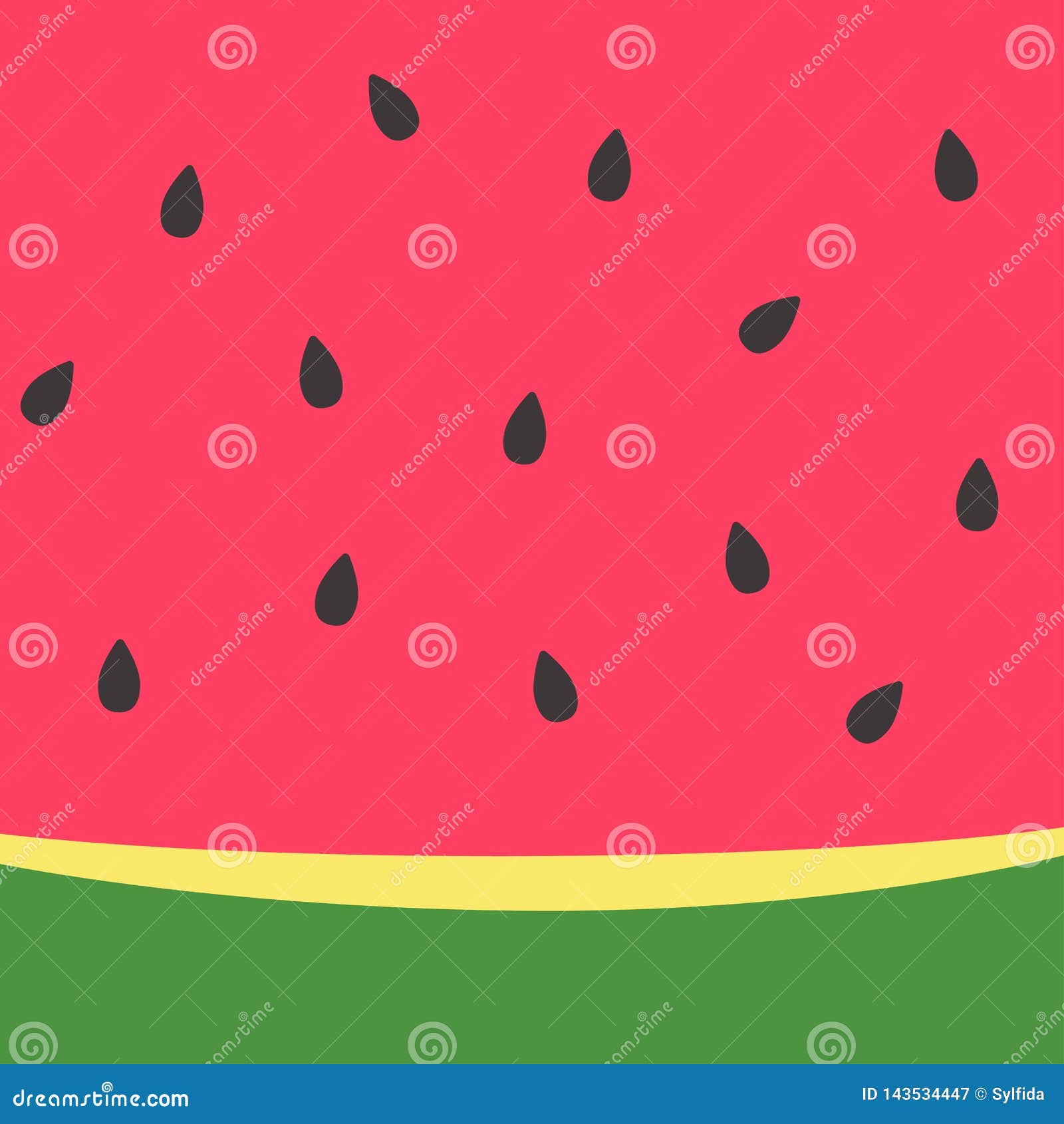 Watermelon Background. Colored Vector Illustration Stock Illustration ...