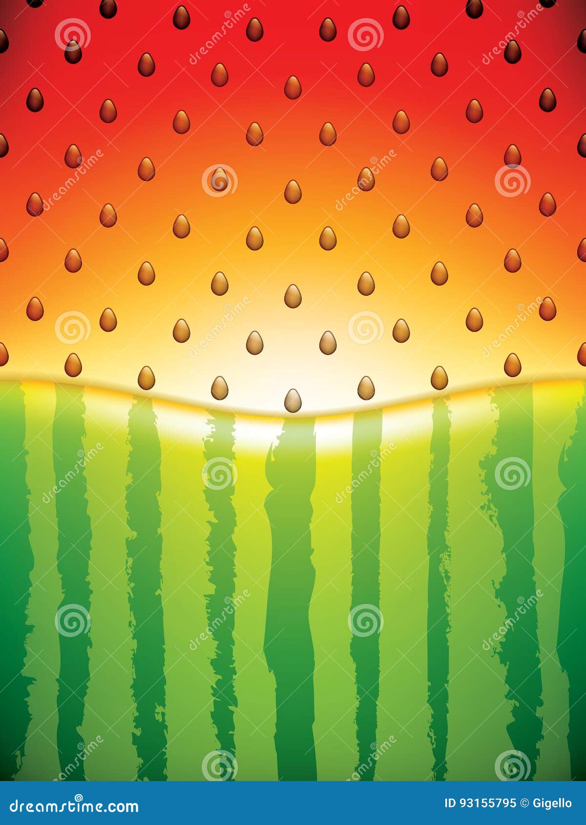 Watermelon Background Cartoon Vector | CartoonDealer.com #93155795