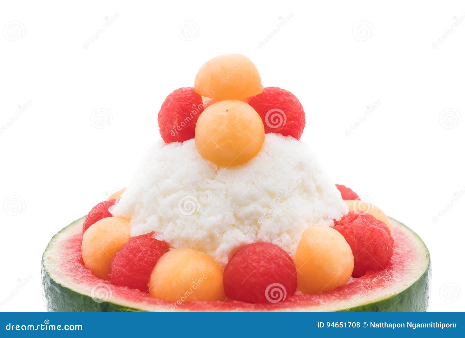 Watermelon bingsu dessert stock photo. Image of korean - 94651708