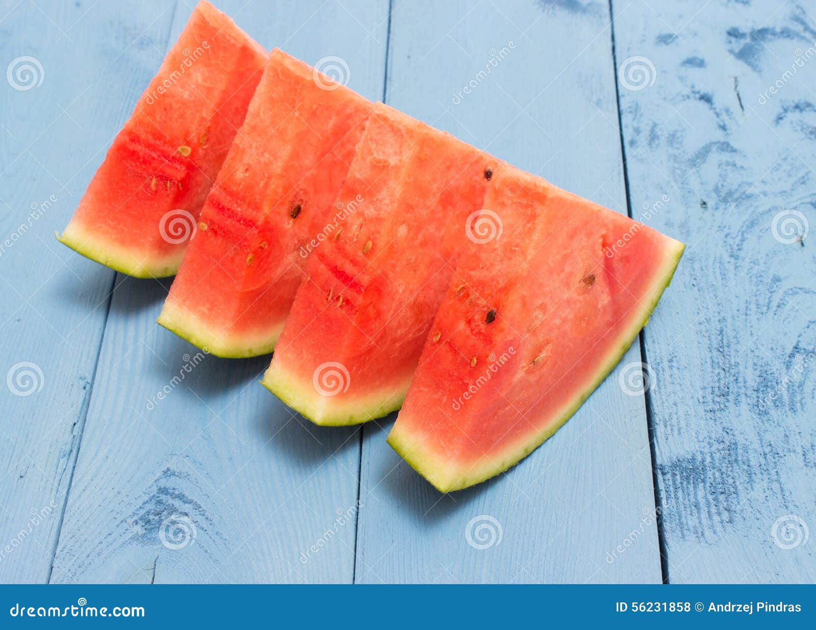 Watermelon on a blue board stock photo. Image of watermelon - 56231858