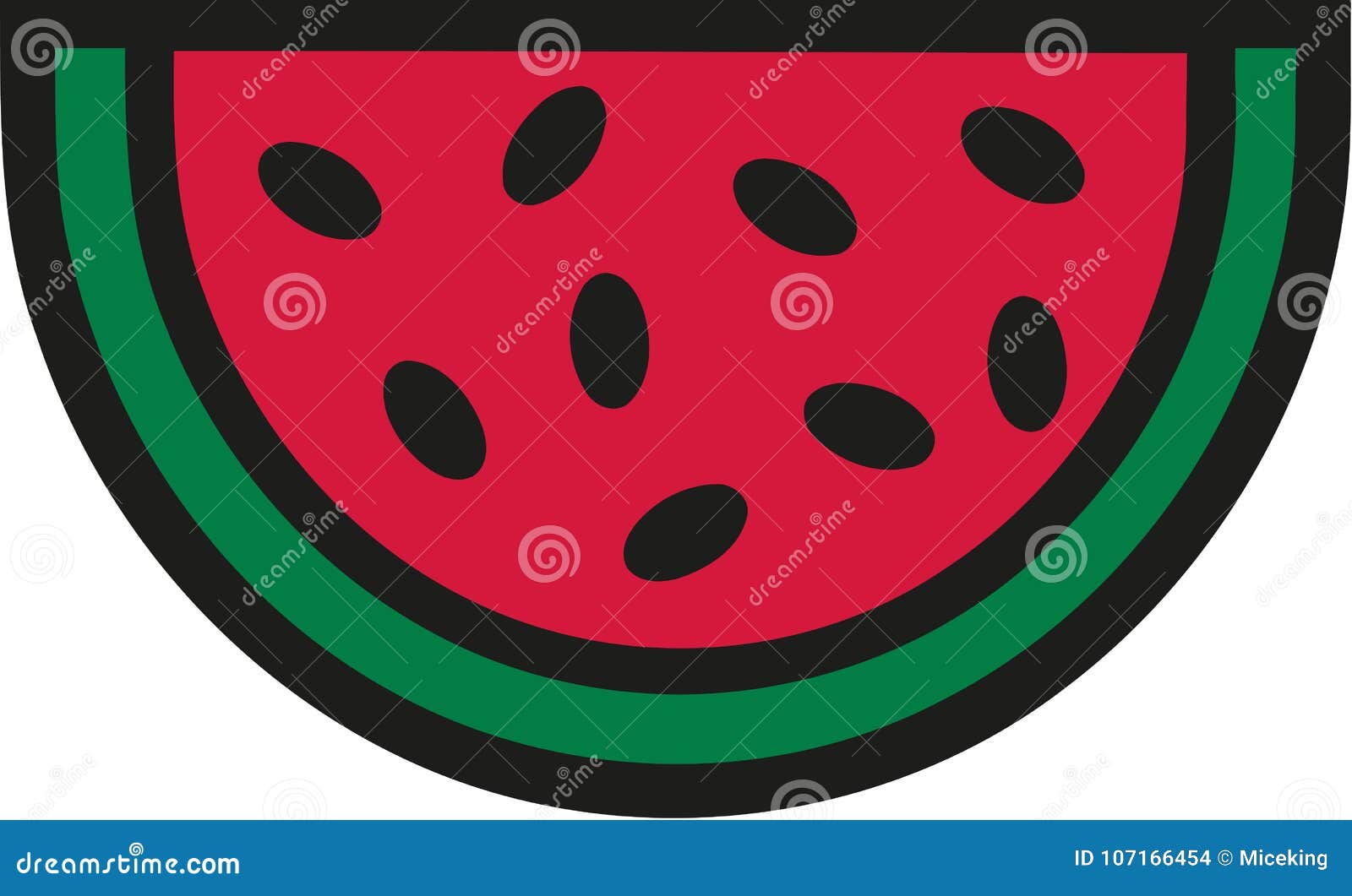 Watermelon Cartoon Set. Fruit Symbol Isolated On White Background ...