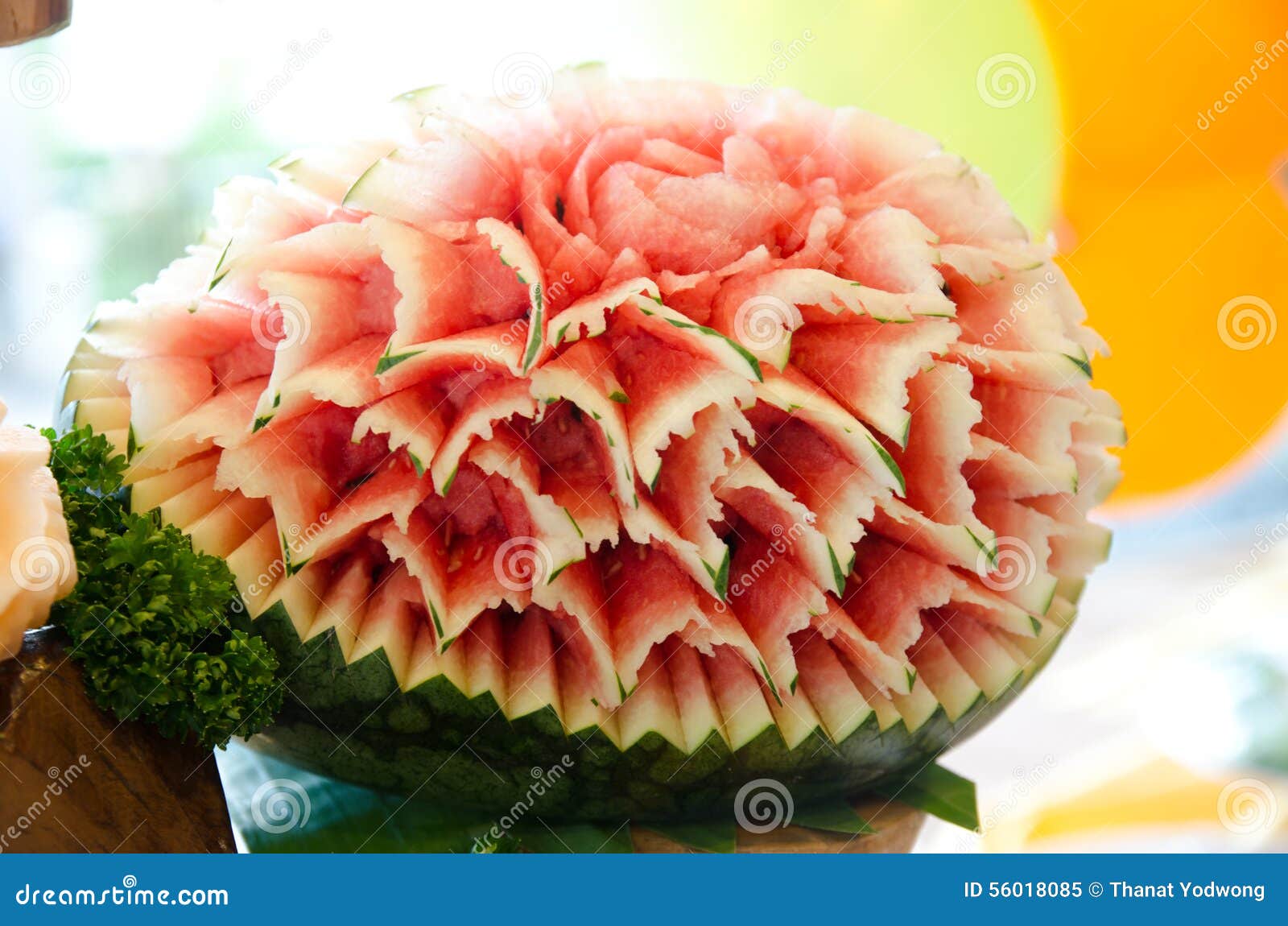 Watermelon carving stock image. Image of design, fresh - 56018085