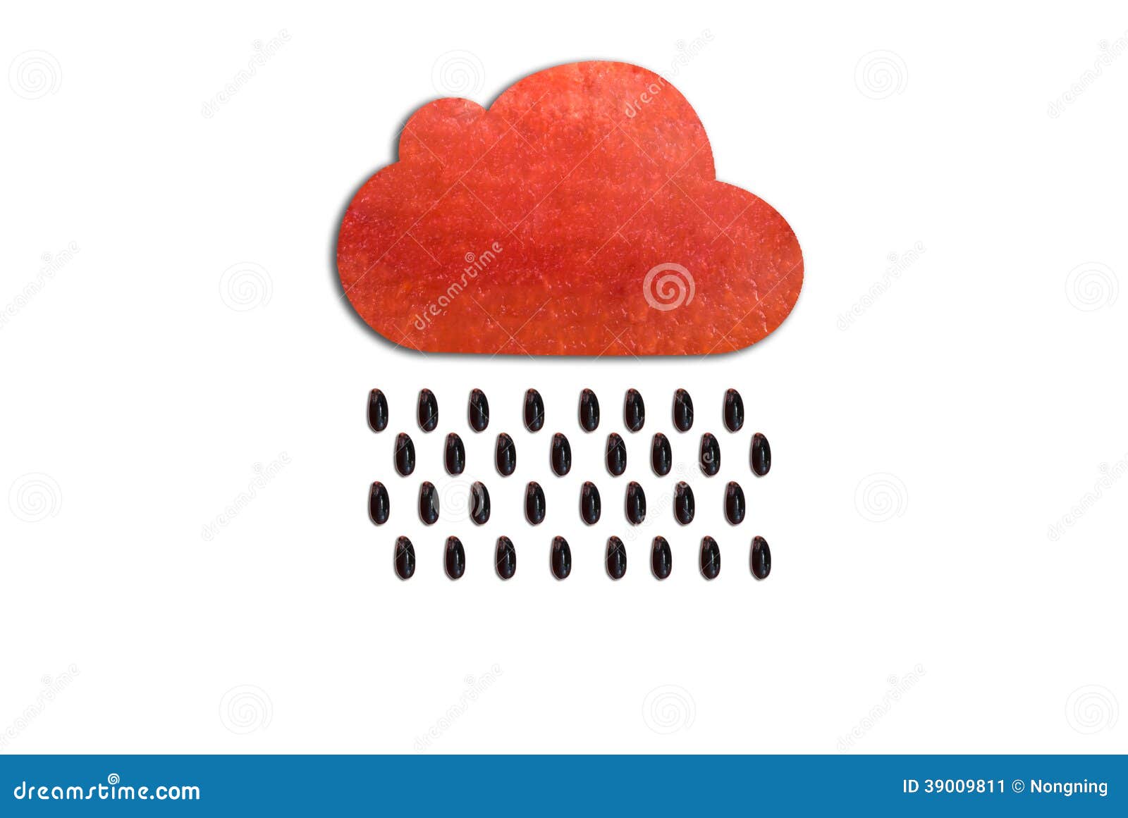 Watermelon clouds stock image. Image of peel, ripe, green - 39009811