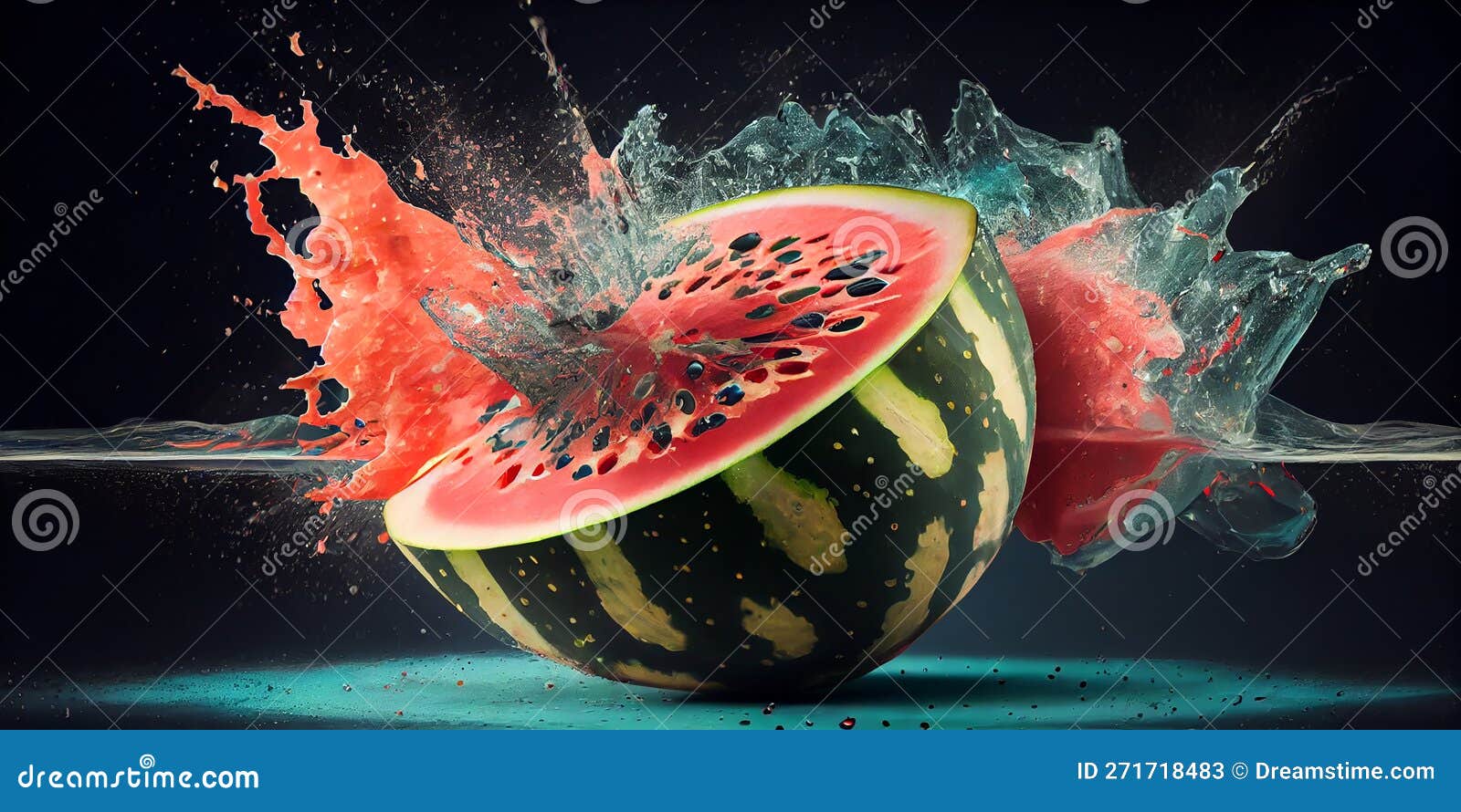 Watermelon Explosion stock illustration. Illustration of design - 271718483