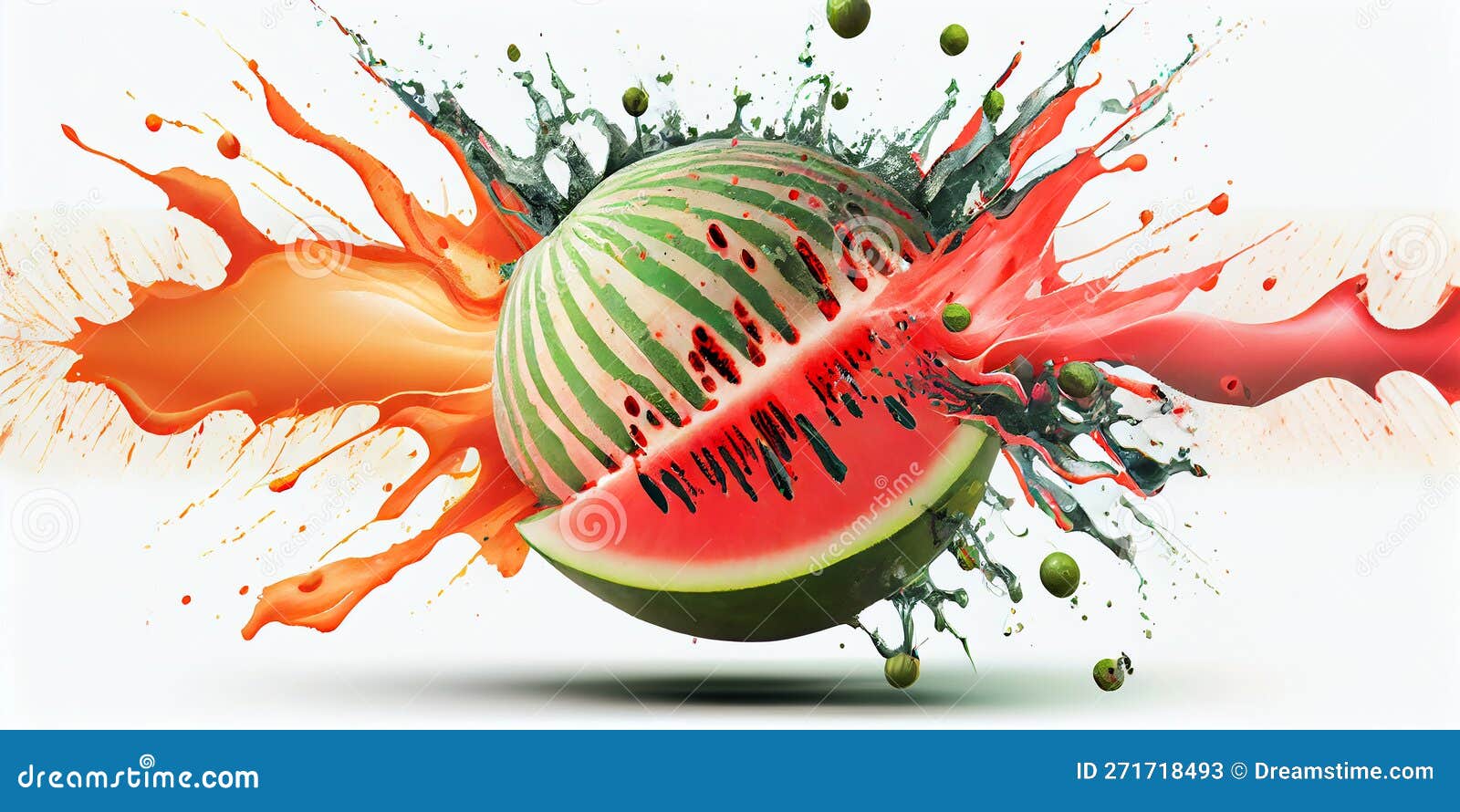 Watermelon Explosion stock illustration. Illustration of icon - 271718493