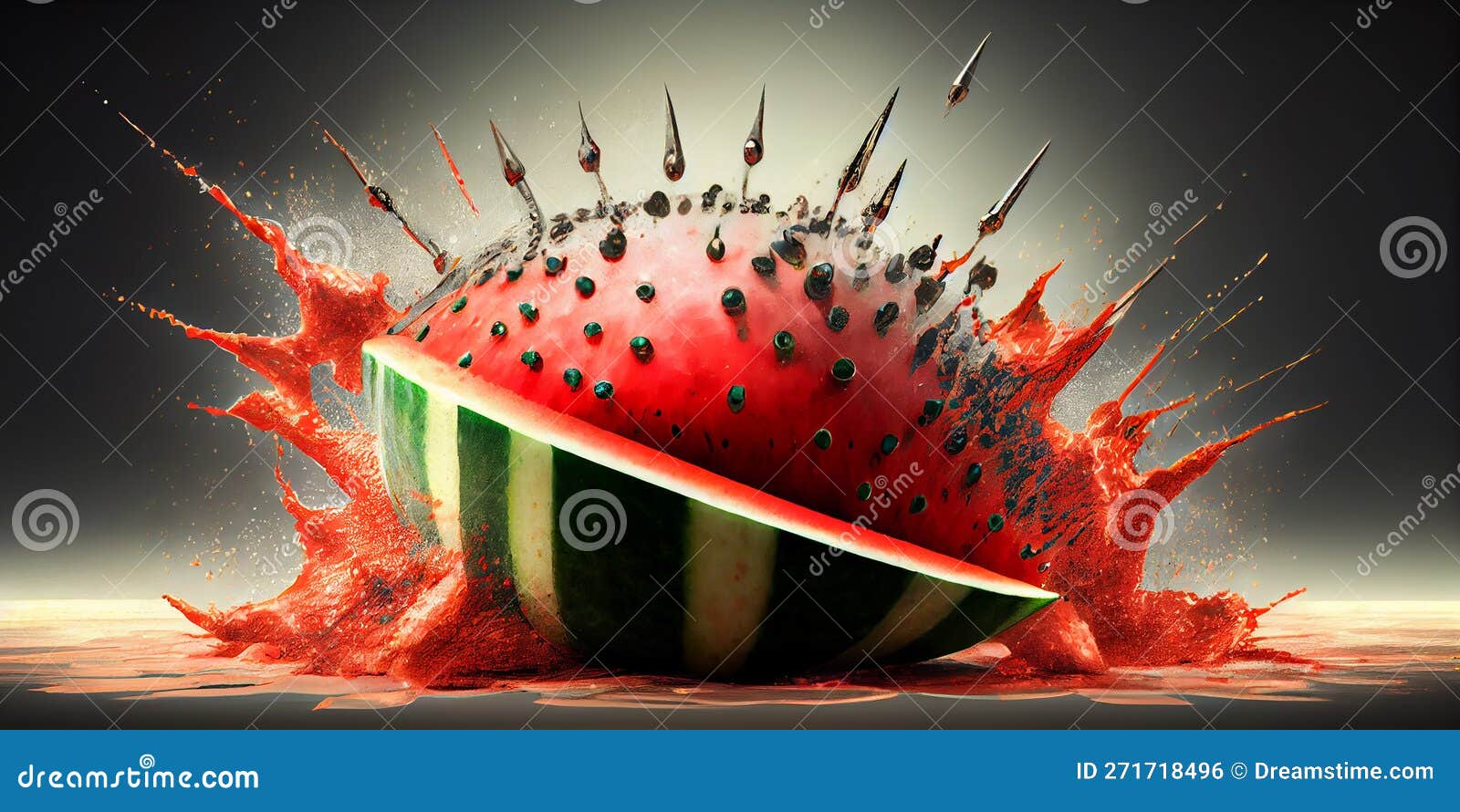 Watermelon Explosion stock illustration. Illustration of design - 271718496