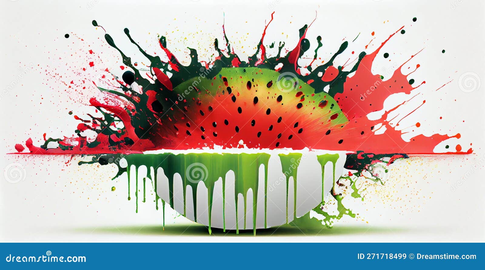 Watermelon Explosion stock illustration. Illustration of icon - 271718499