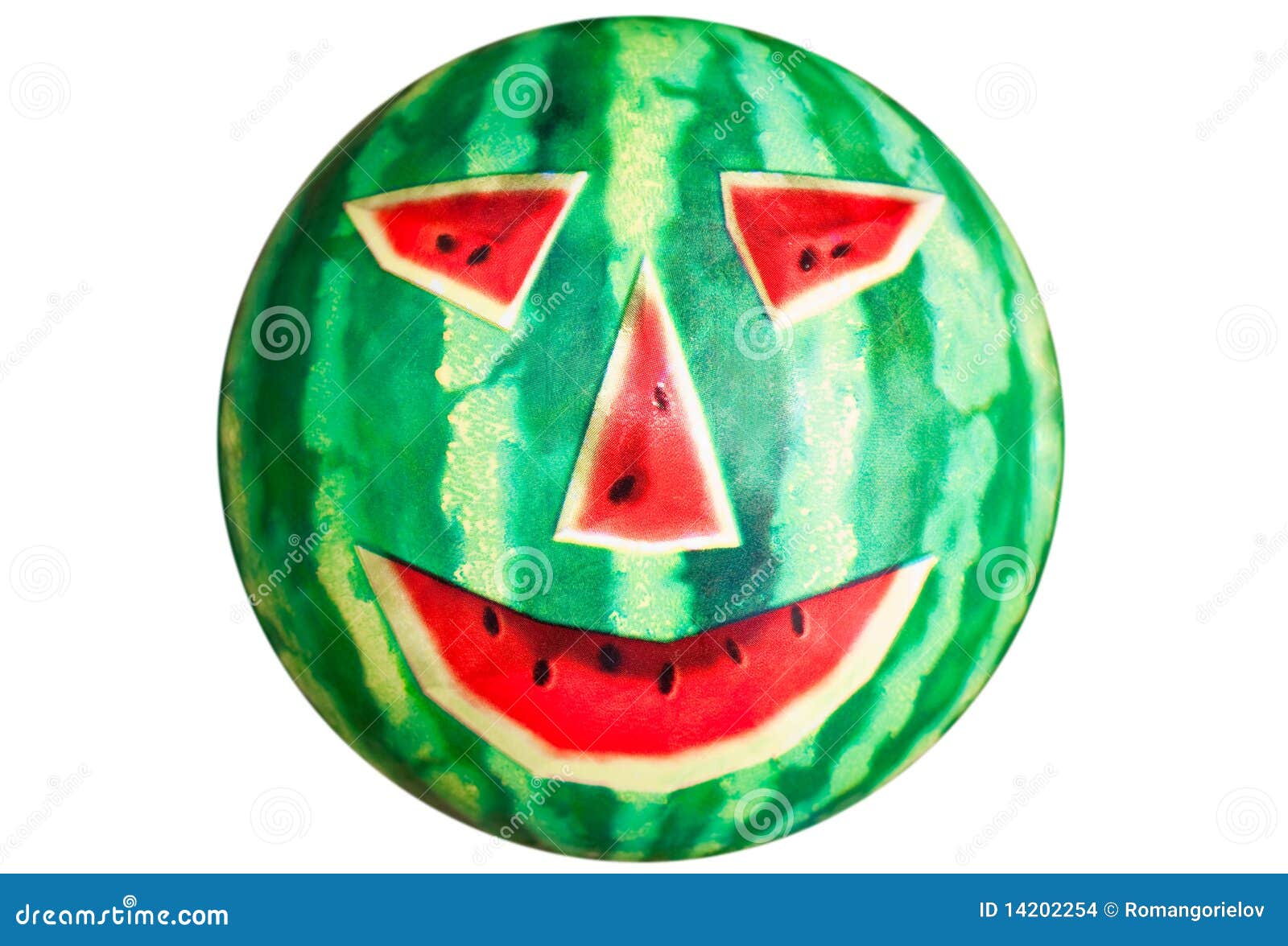 Watermelon with a face stock photo. Image of jack, october - 14202254