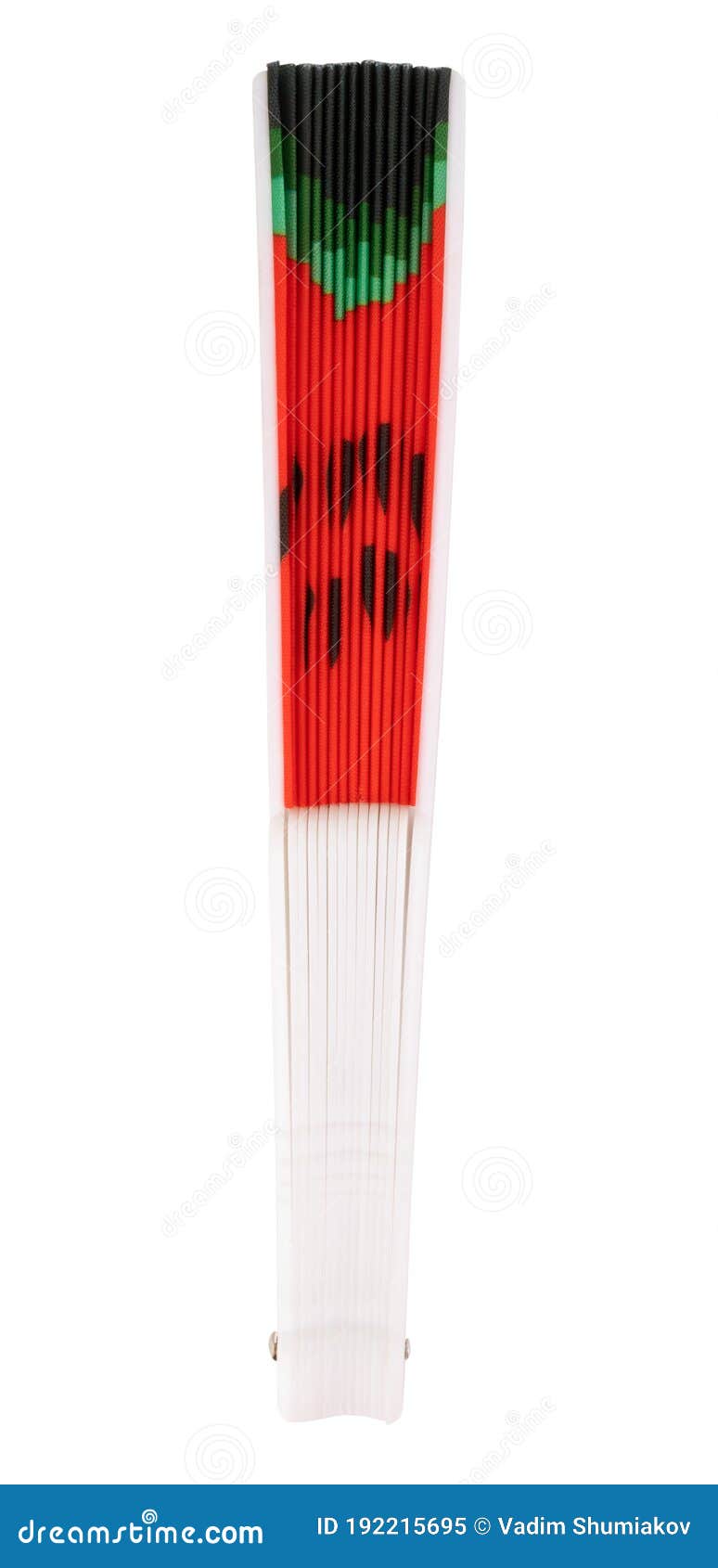 Watermelon Folding Fan, Isolated on White Background. Decorative Hand ...