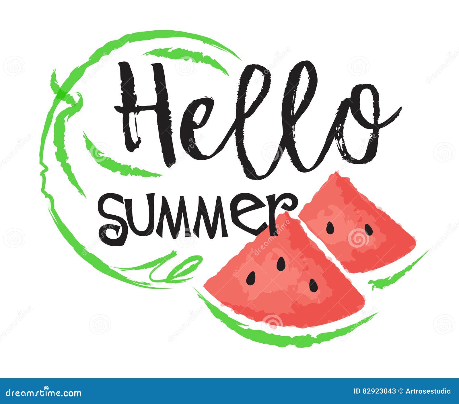 Watermelon Fruit Label and Sticker Stock Vector - Illustration of ...