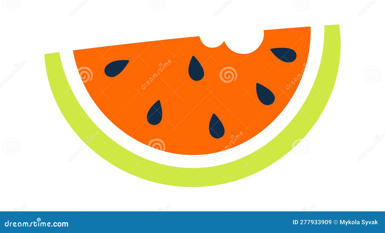 Watermelon Fruit Slice stock vector. Illustration of sweet - 277933909