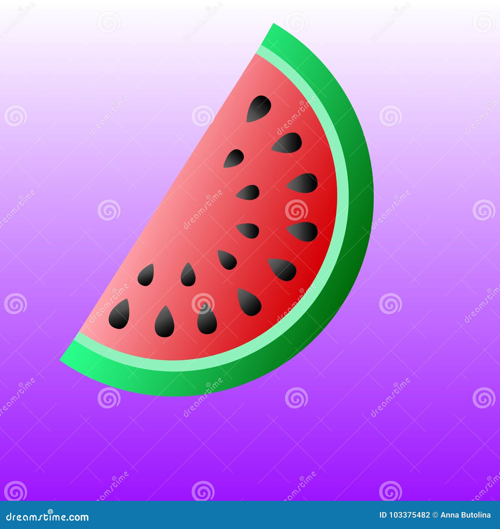 Watermelon gradient stock vector. Illustration of sliceofwatermelon ...