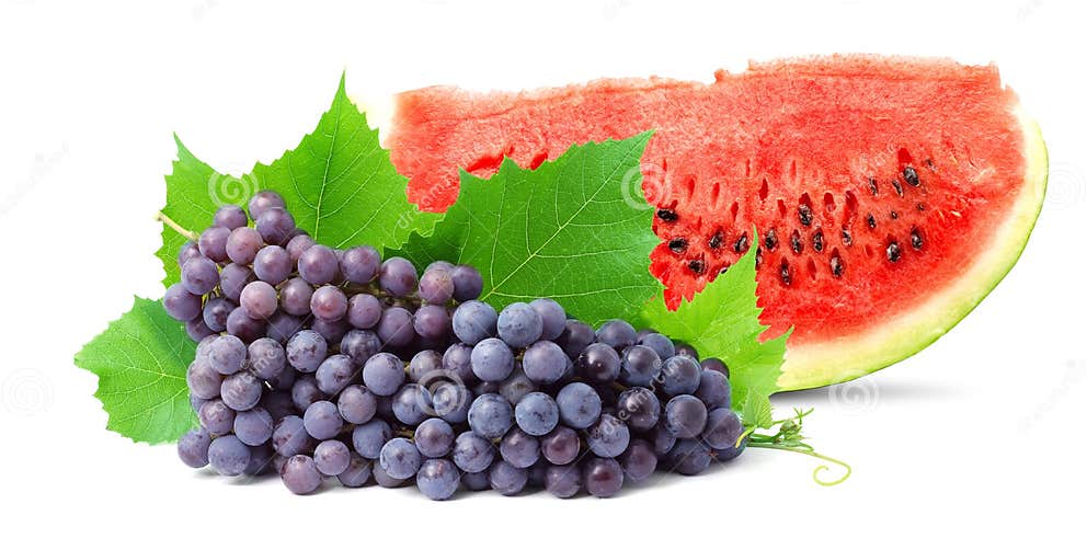 Watermelon and grape stock image. Image of vegetarian - 13288505