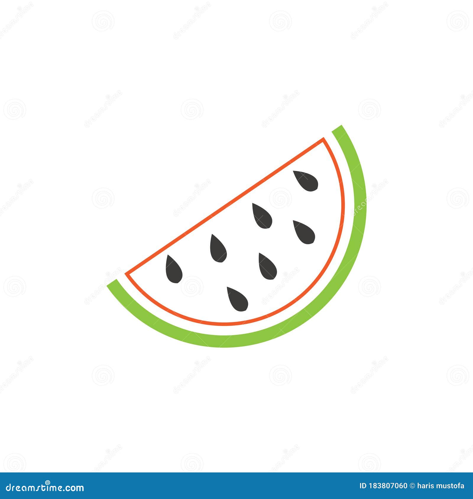 Watermelon Graphic Design Template Vector Isolated Stock Vector ...