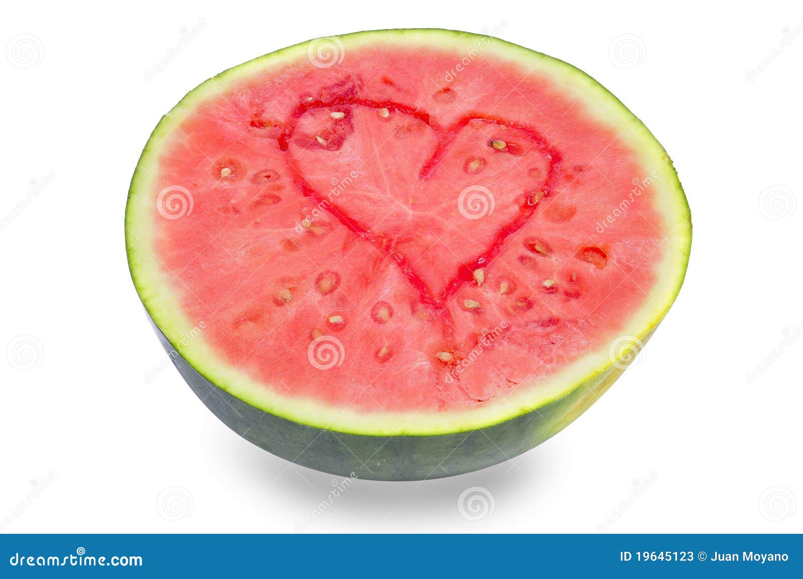 Watermelon heart stock image. Image of natural, carved - 19645123