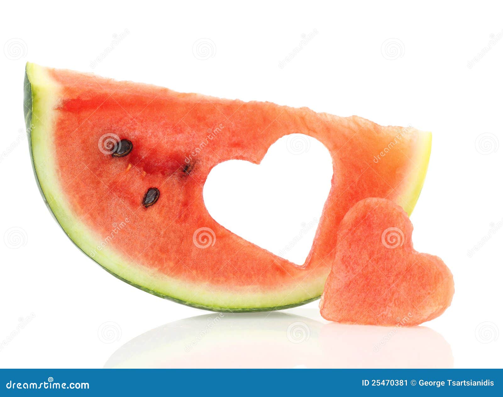 Watermelon heart stock image. Image of concept, isolated - 25470381