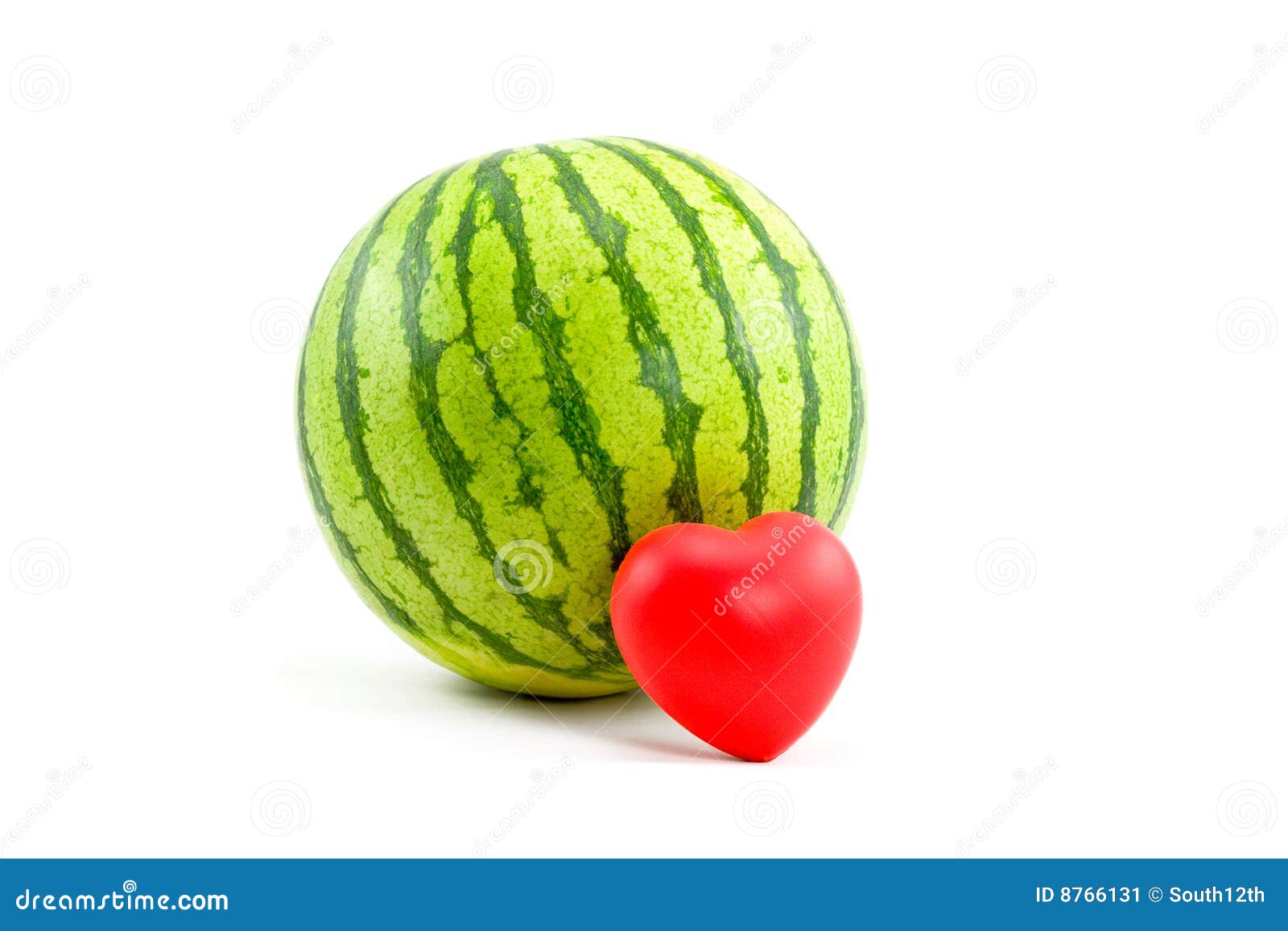 Watermelon and Heart stock image. Image of melon, juice - 8766131