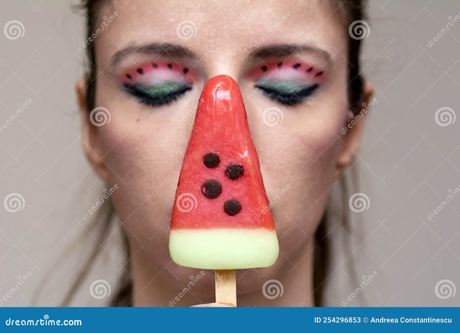 Watermelon icecream stock image. Image of beauty, delicious - 254296853