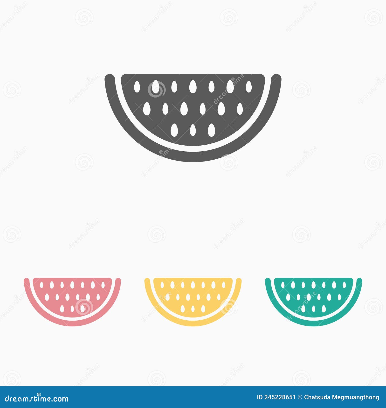 Watermelon Icon, Fruit, Food, Sweet, Dessert Stock Vector ...