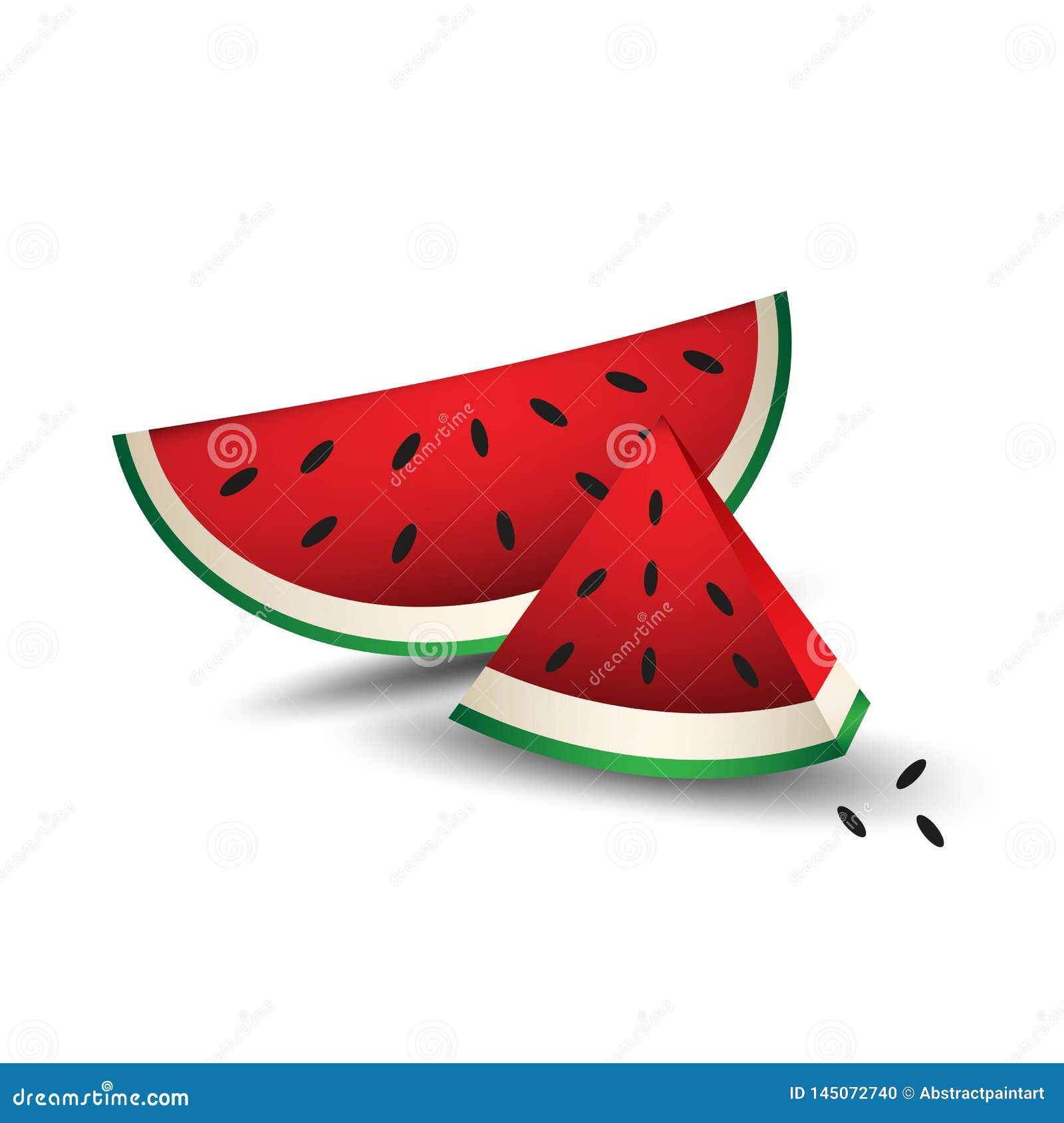 Watermelon Icon in a Flat Style . Web Icon, Sign, Fruit Vector, Design ...