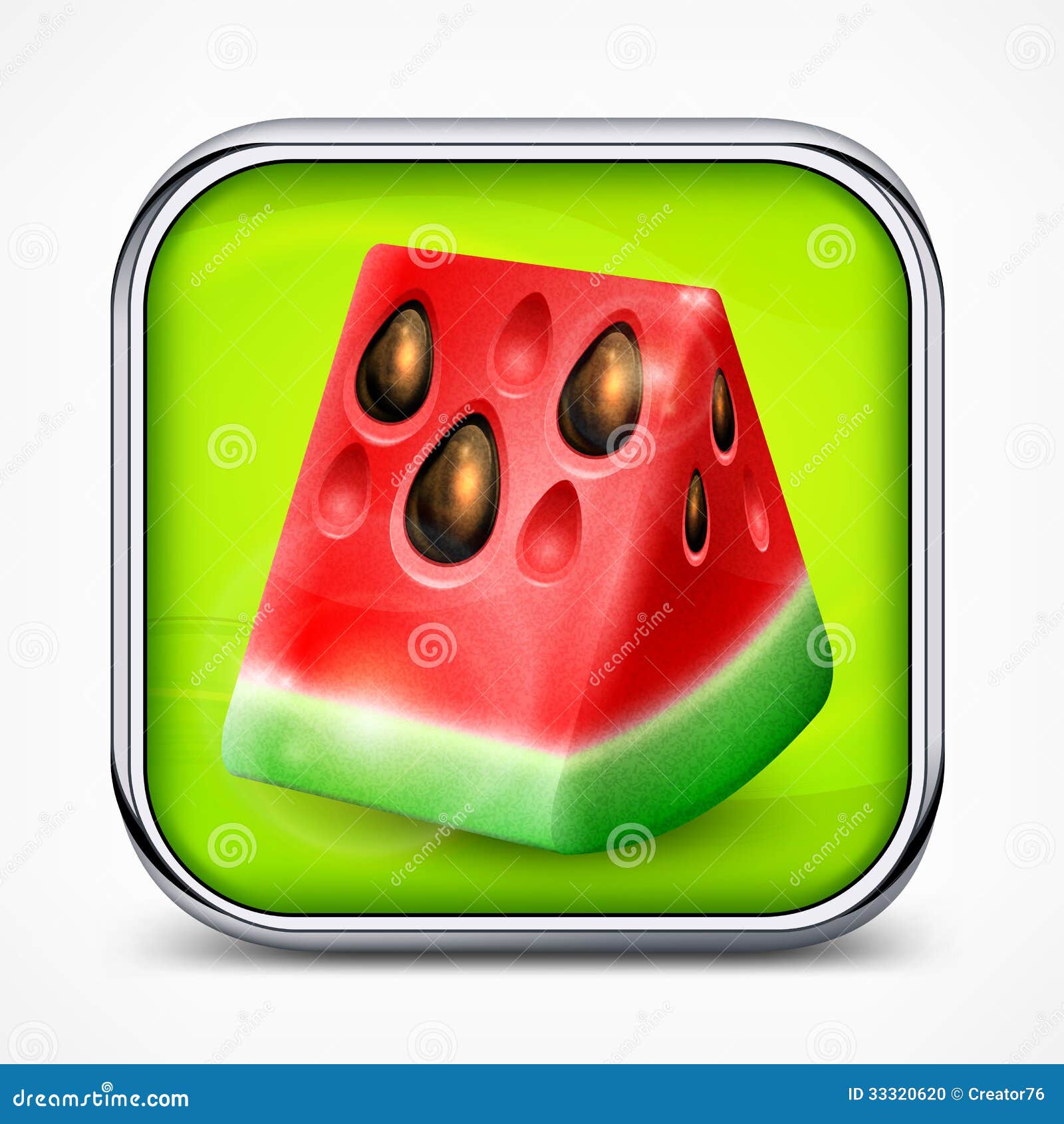 Watermelon icon stock vector. Illustration of healthy - 33320620