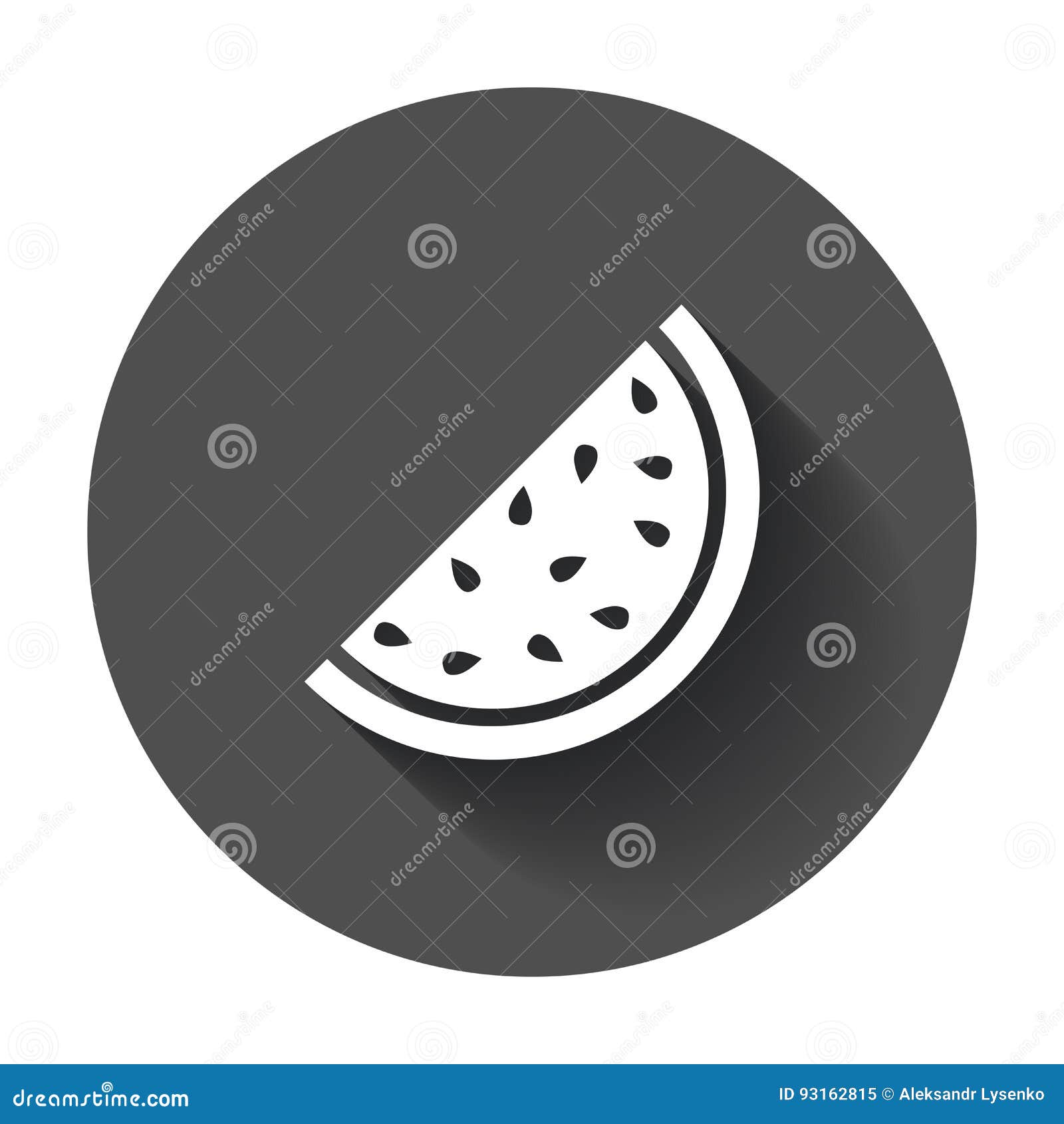 Watermelon icon. stock vector. Illustration of health - 93162815