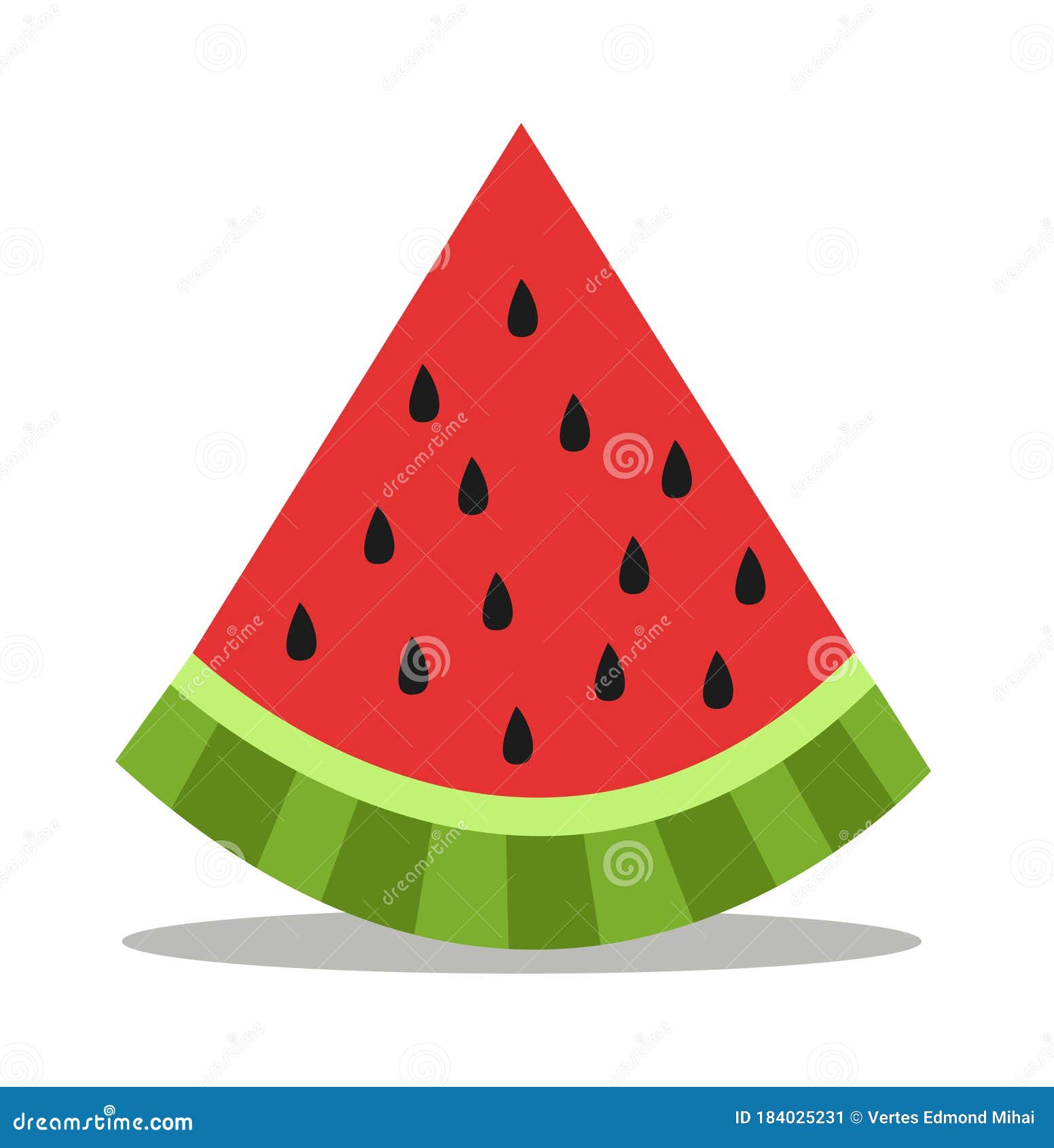 Watermelon Icon In Trendy Flat Style Isolated On White Background ...