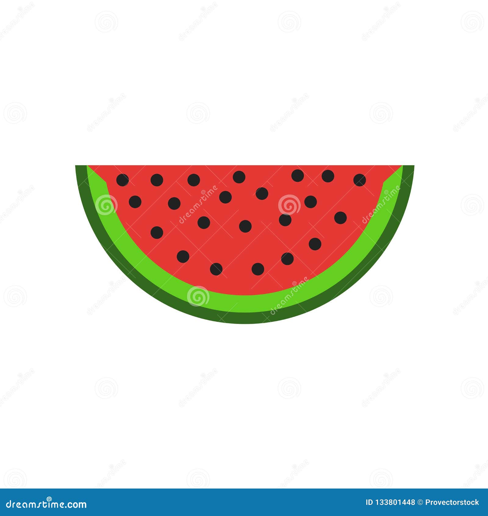 Watermelon Icon Vector Sign and Symbol Isolated on White Background ...