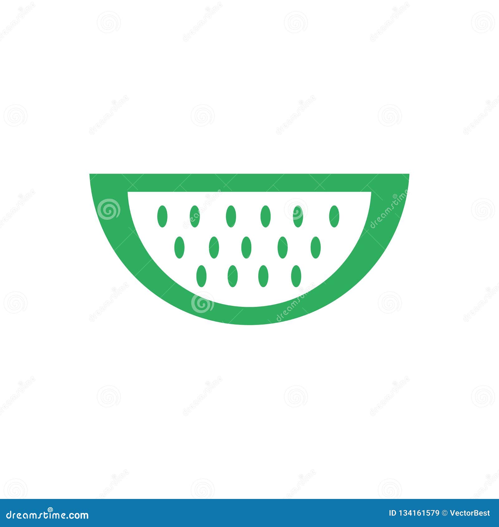 Watermelon Icon Vector Sign and Symbol Isolated on White Background ...