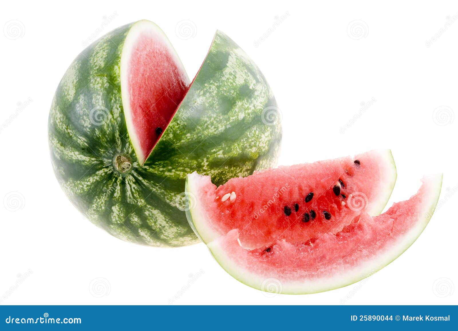 Watermelon isolated stock photo. Image of clipping, green - 25890044