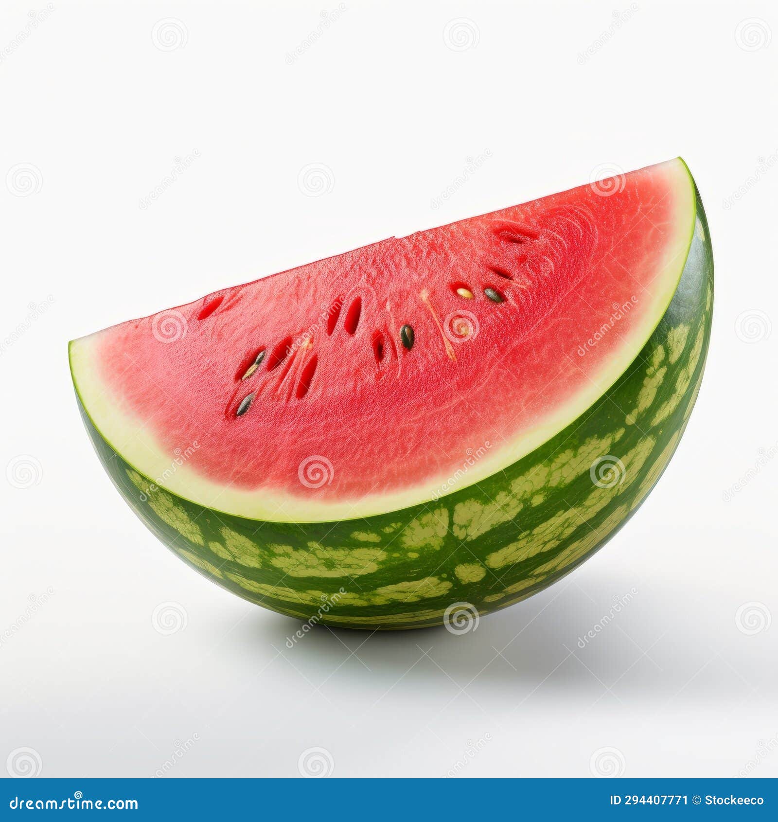 Vibrant Watermelon Detailed 8k Zoom Photography on White Background ...