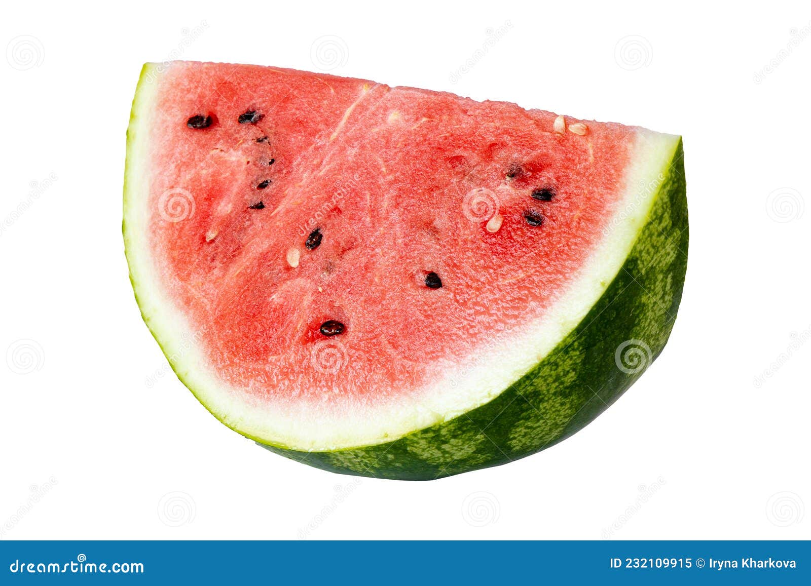 Watermelon Isolated on White Background, Side View Stock Image - Image ...