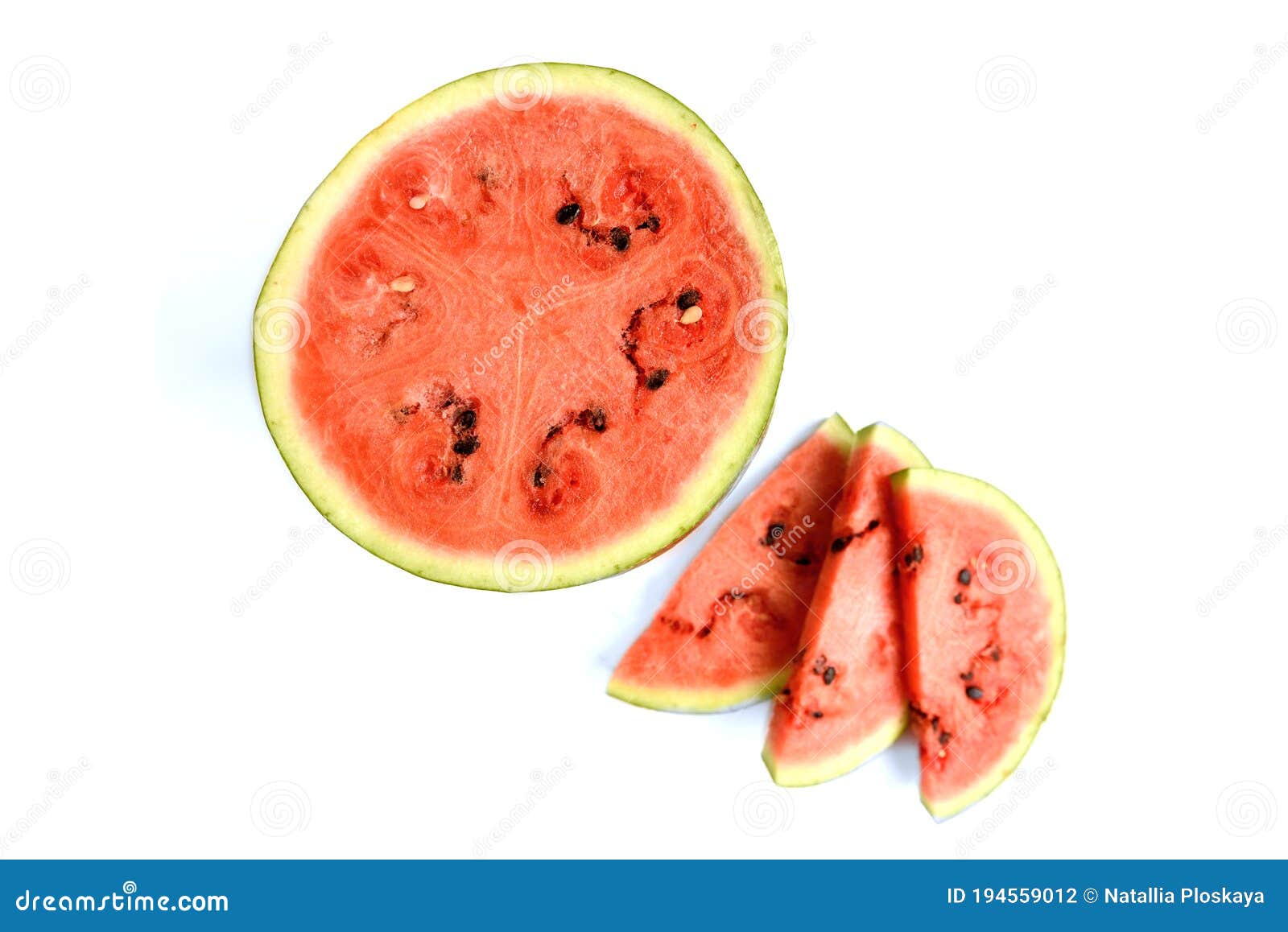 Watermelon Isolated on White Background Stock Photo - Image of isolated ...
