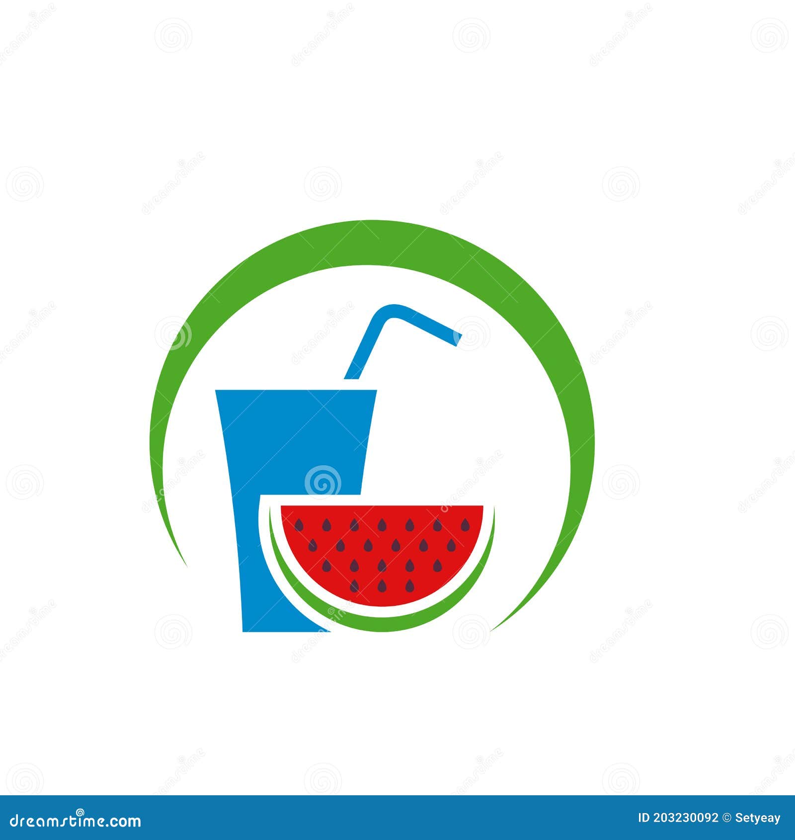 Watermelon Juice Logo Vector Template, Creative Watermelon Logo Design ...