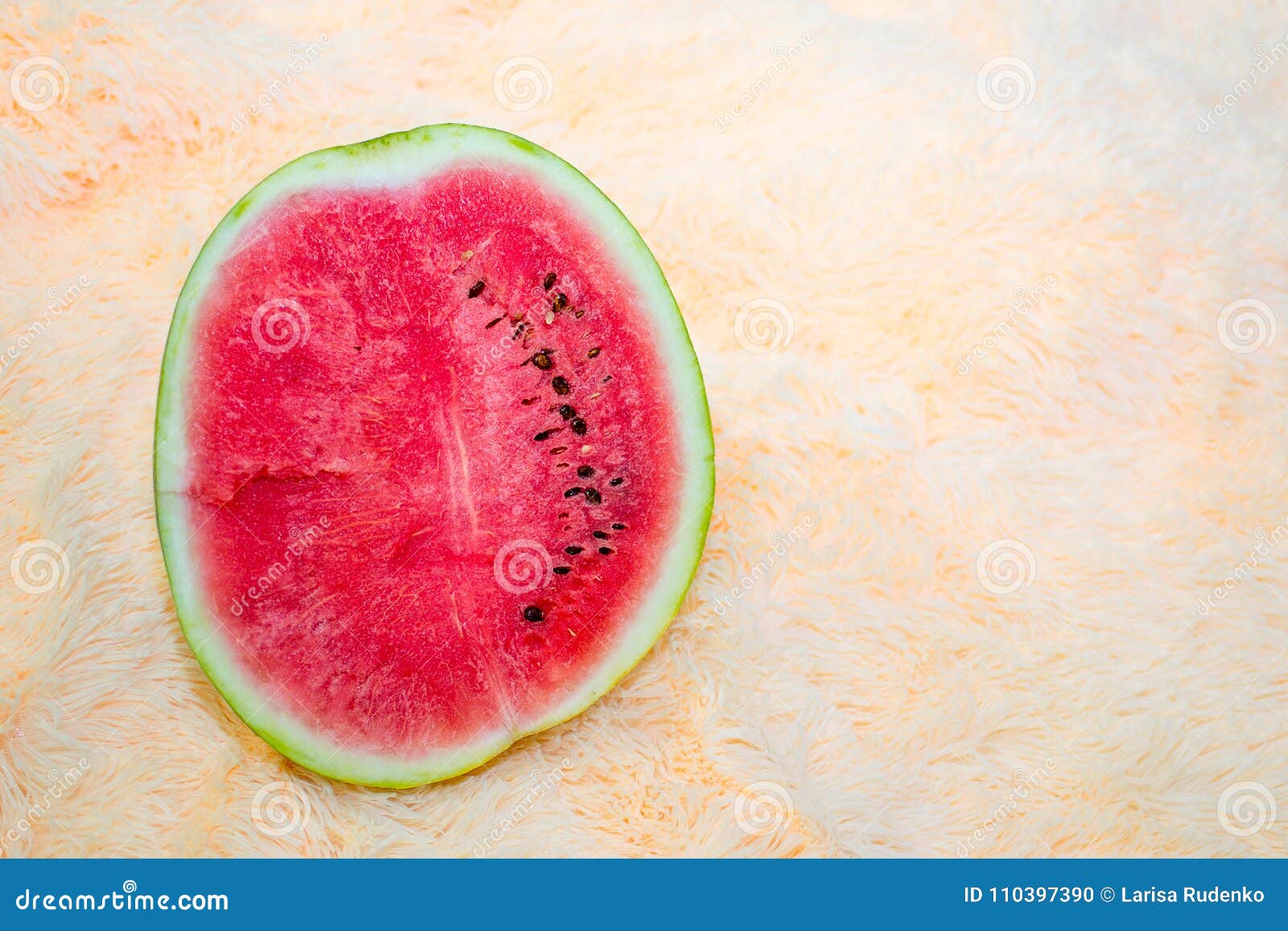 Watermelon on a Light Background. Stock Photo - Image of freshfood ...