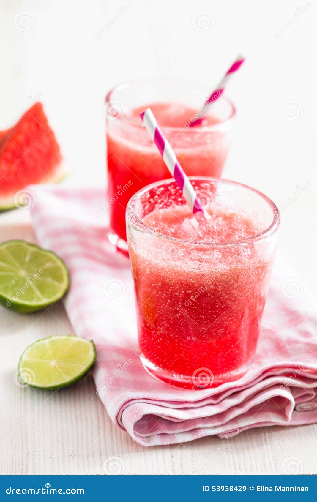 Watermelon and lime drink stock image. Image of refreshing - 53938429