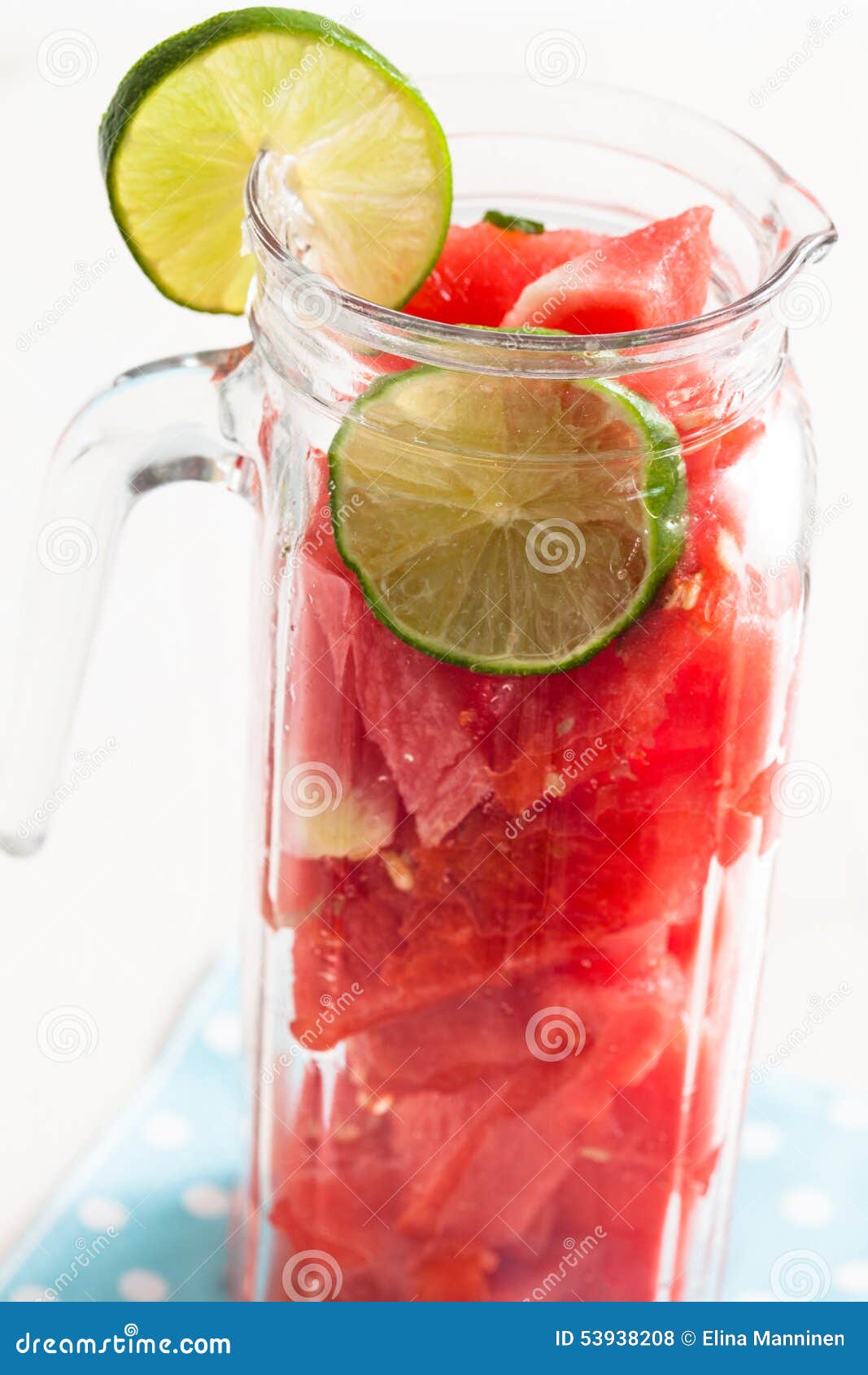 Watermelon and lime drink stock photo. Image of homemade - 53938208