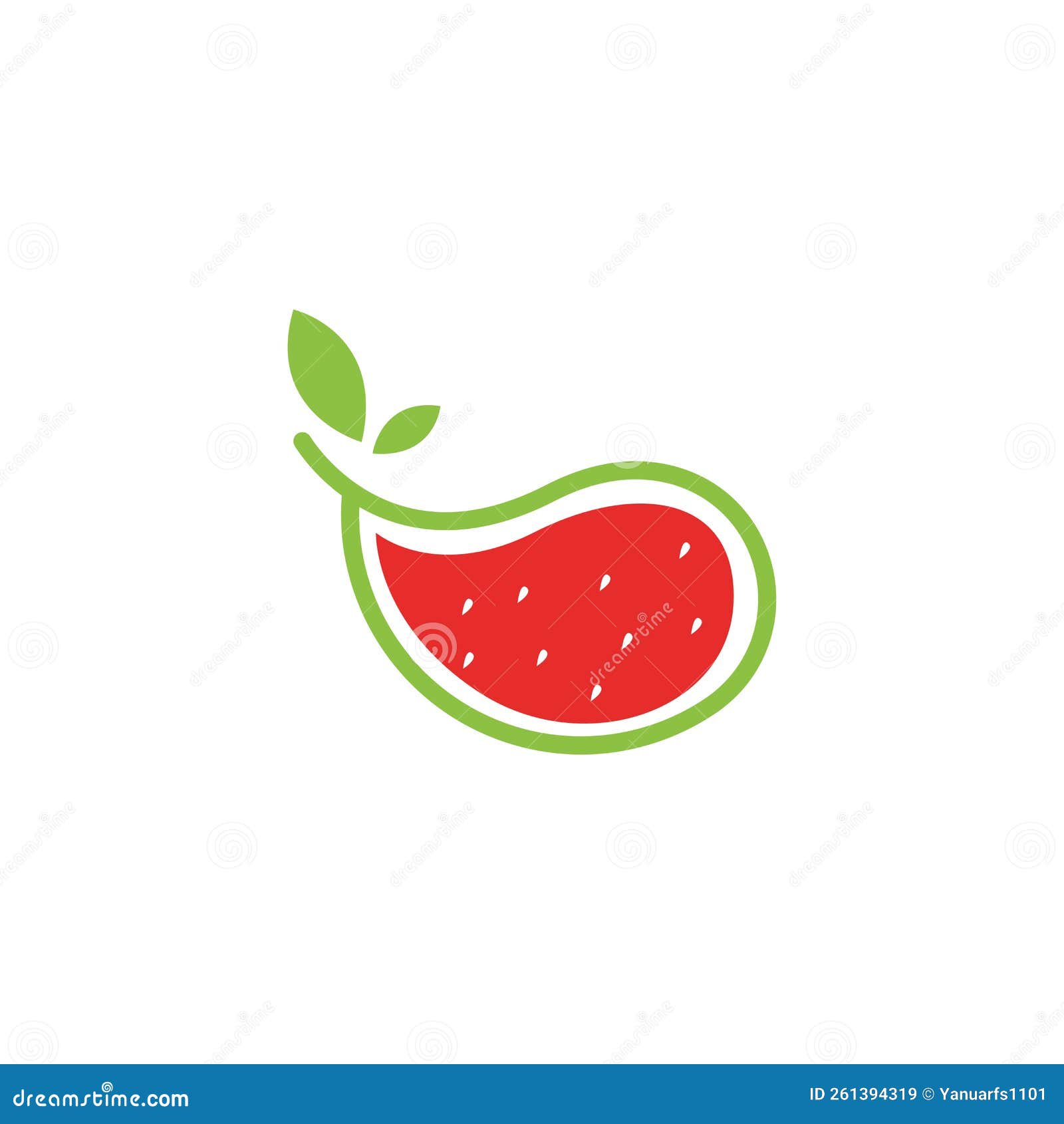 Watermelon Logo Design Concept Vector Stock Vector - Illustration of ...