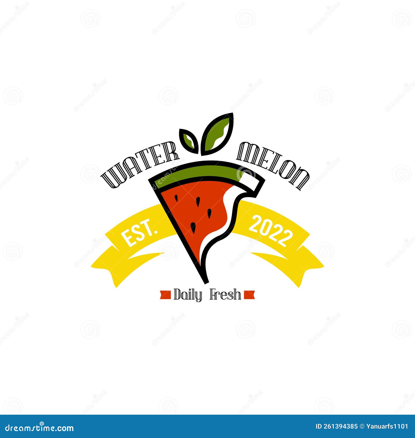 Watermelon Logo Design Concept Vector Stock Vector - Illustration of ...