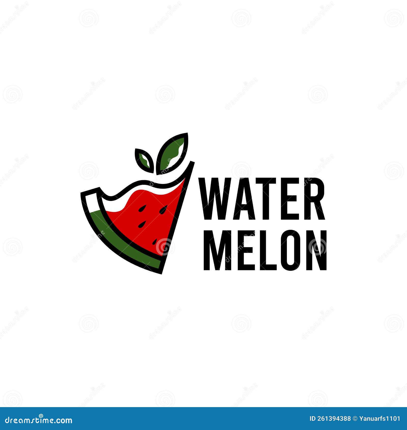 Watermelon Logo Design Concept Vector Stock Vector - Illustration of ...