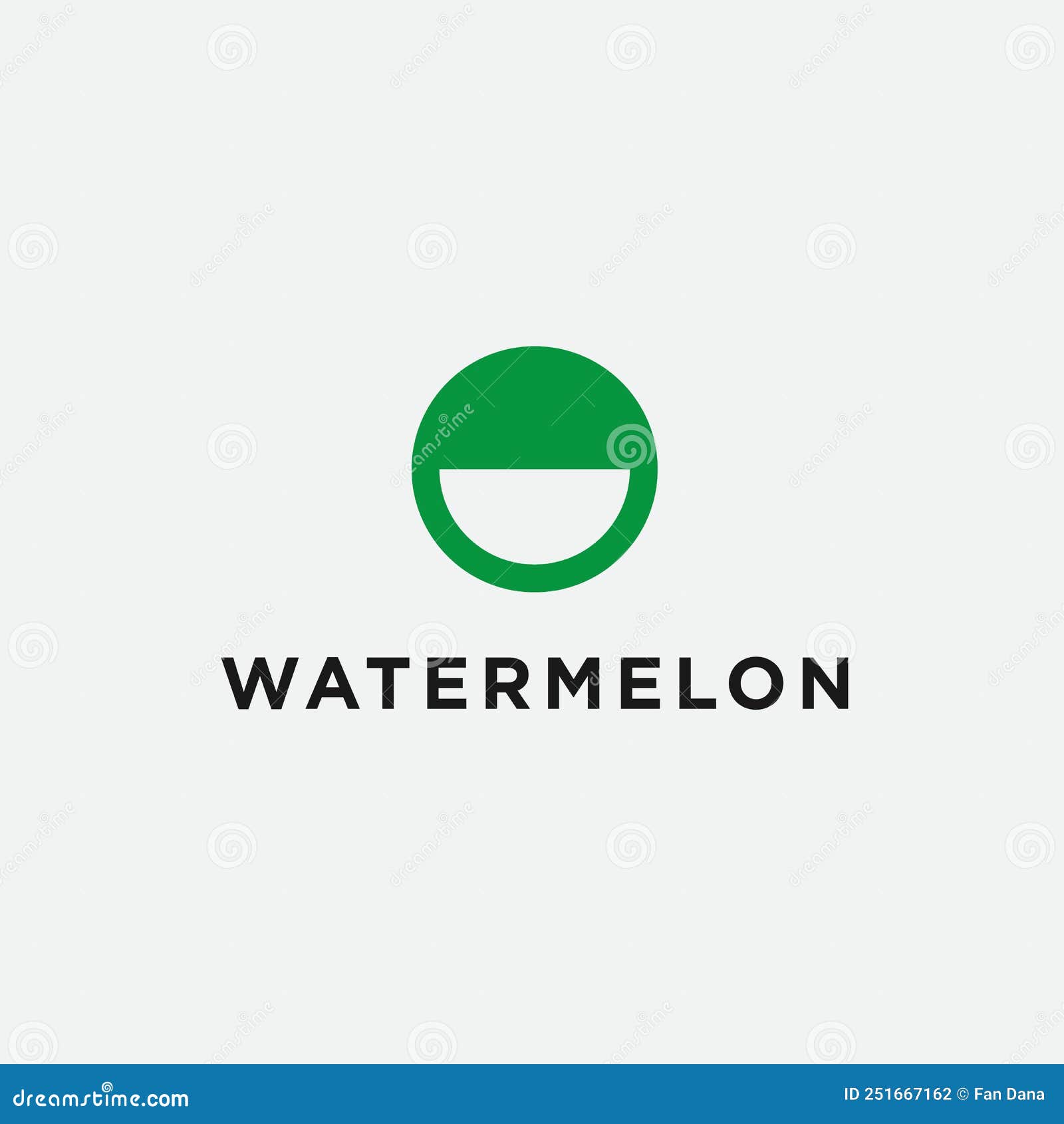 Watermelon Logo or Fruit Icon Stock Vector - Illustration of cartoon ...