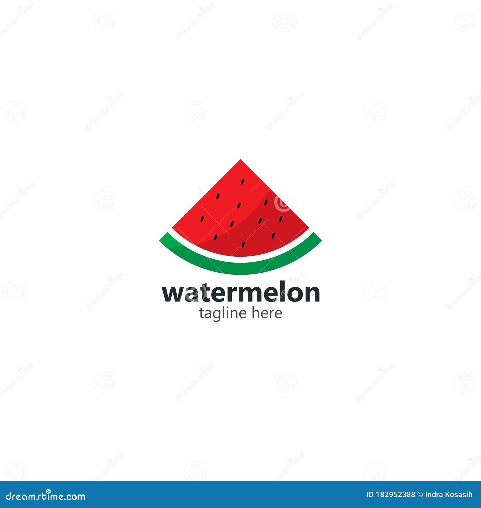 Watermelon Logo Vector Icon Concept Stock Vector - Illustration of ...