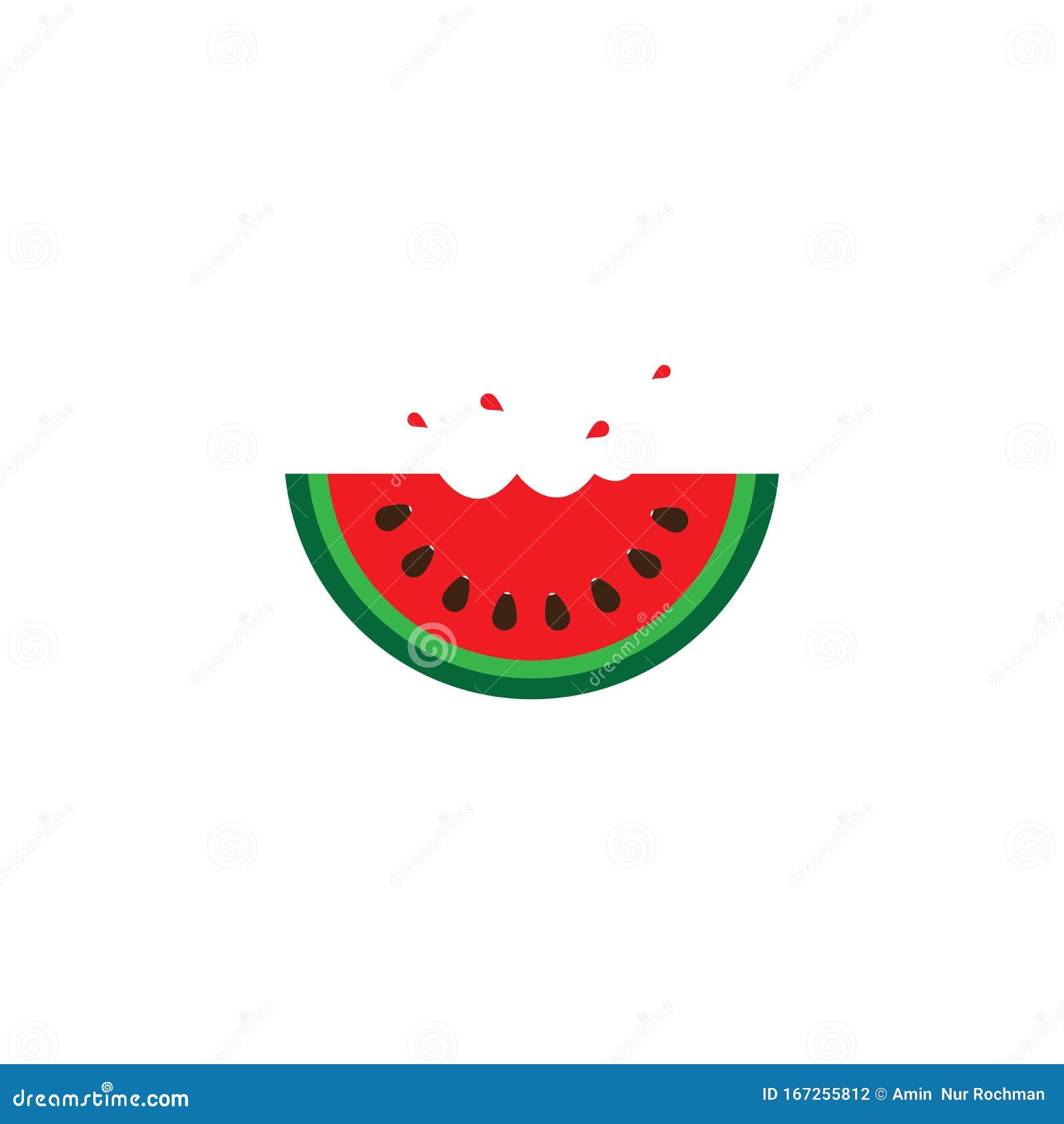 Watermelon Logo Vector Icon Template Stock Vector - Illustration of ...