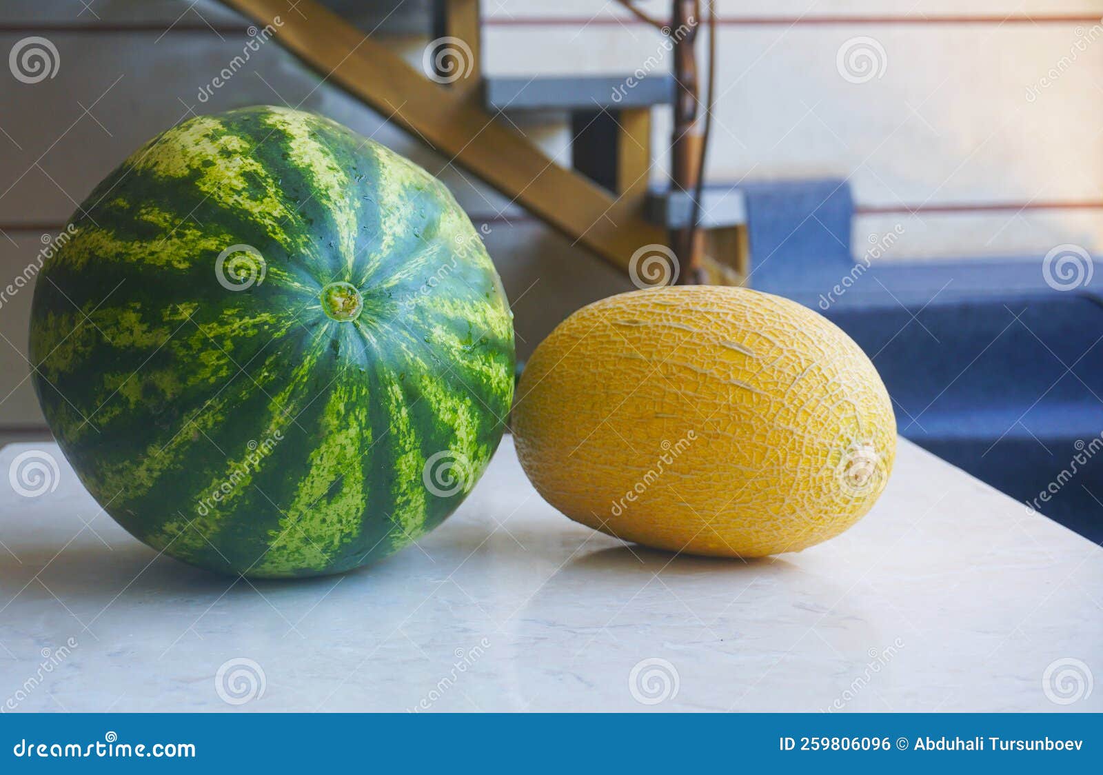 Watermelon with melon stock photo. Image of melon, orange - 259806096