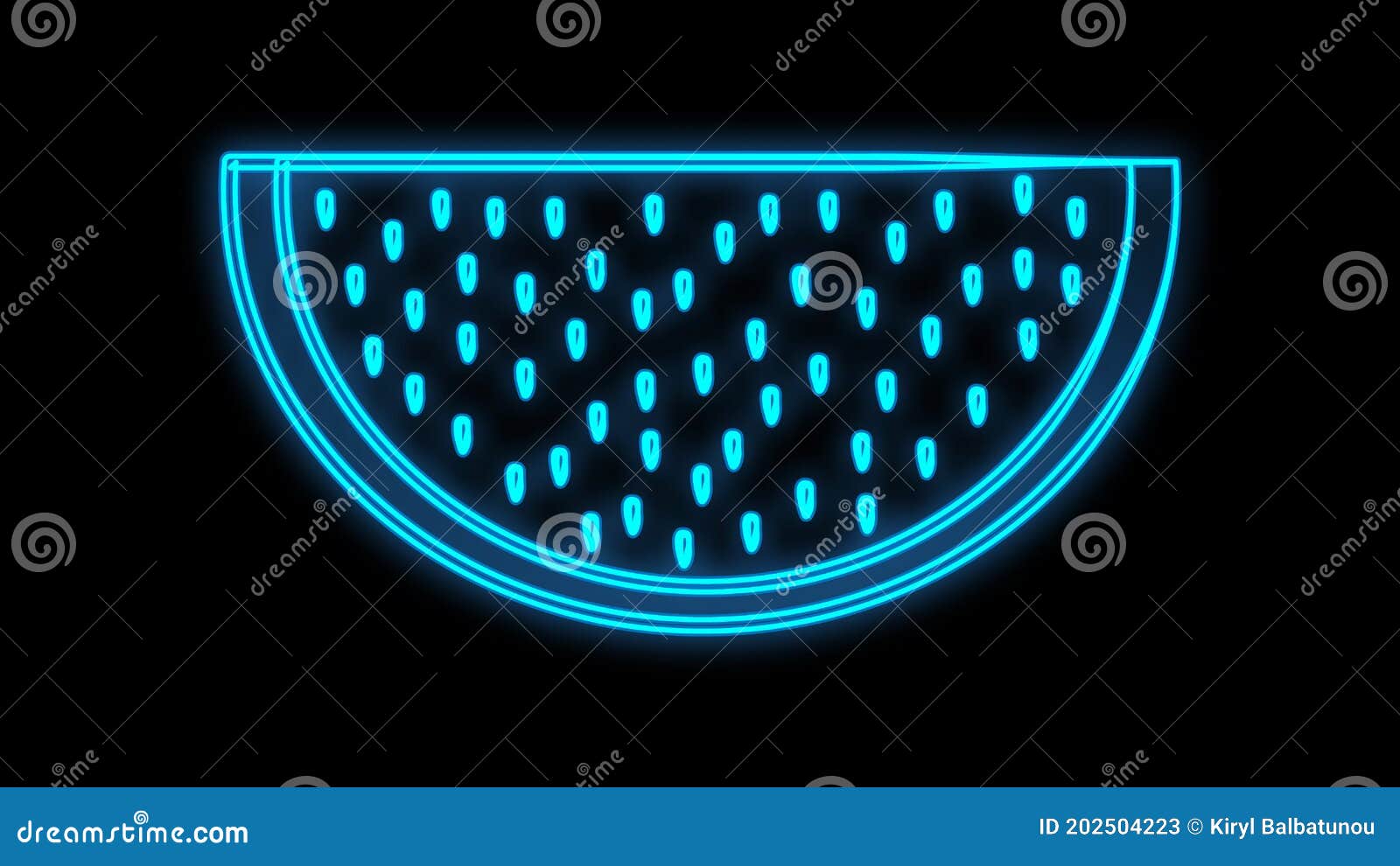 Watermelon Neon Sign. Slice of Fresh Watermelon. Night Bright ...