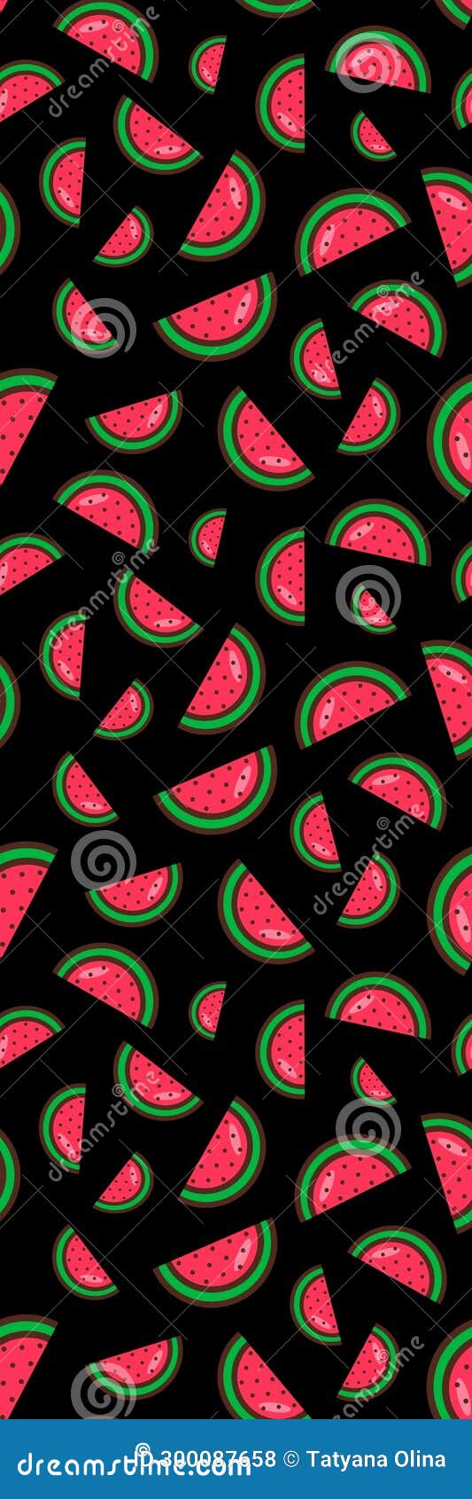 Watermelon Pattern Printable Bookmark Stock Photo - Image of wallpaper ...
