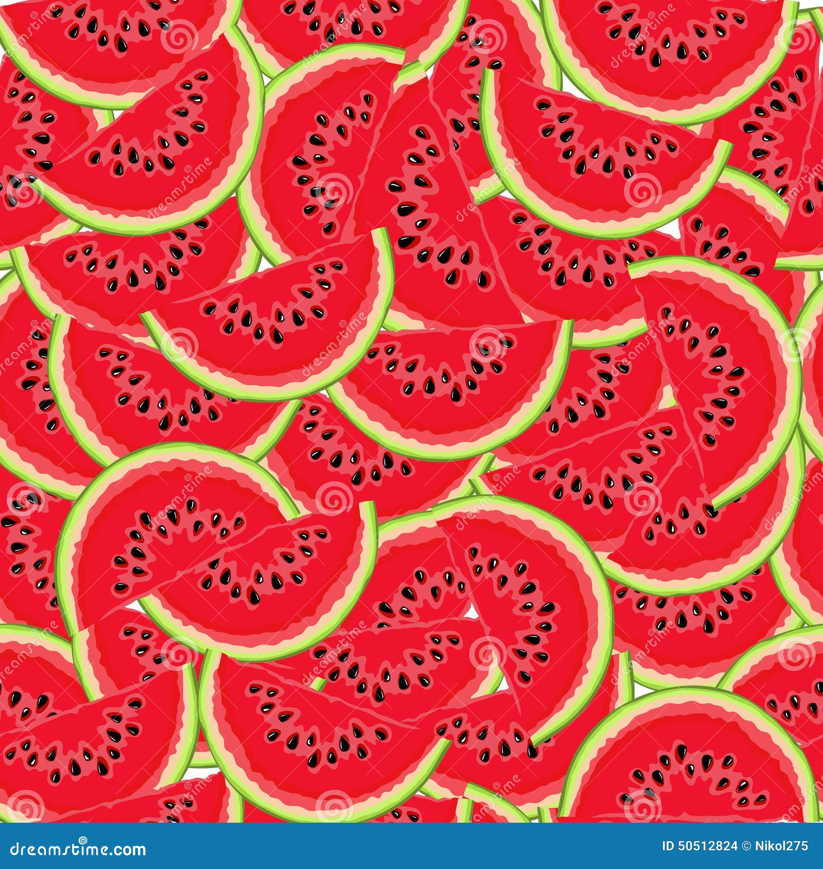 Watermelon pattern stock vector. Illustration of design - 50512824