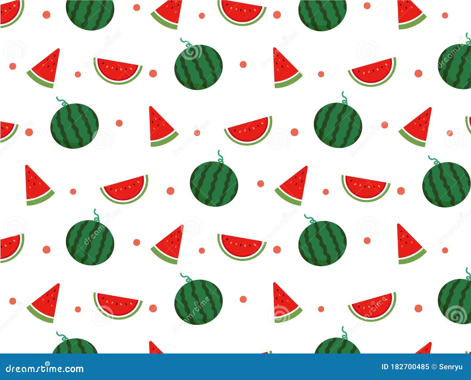 Watermelon patterns stock vector. Illustration of vegetables - 182700485