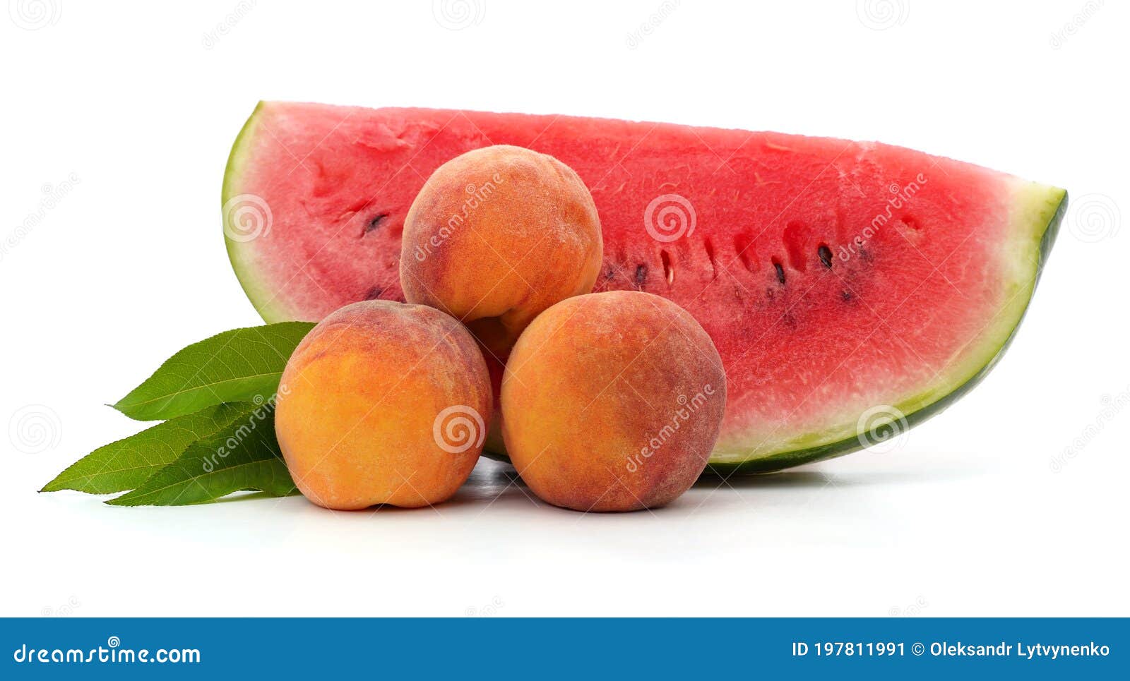 Watermelon and peaches stock image. Image of appetite - 197811991